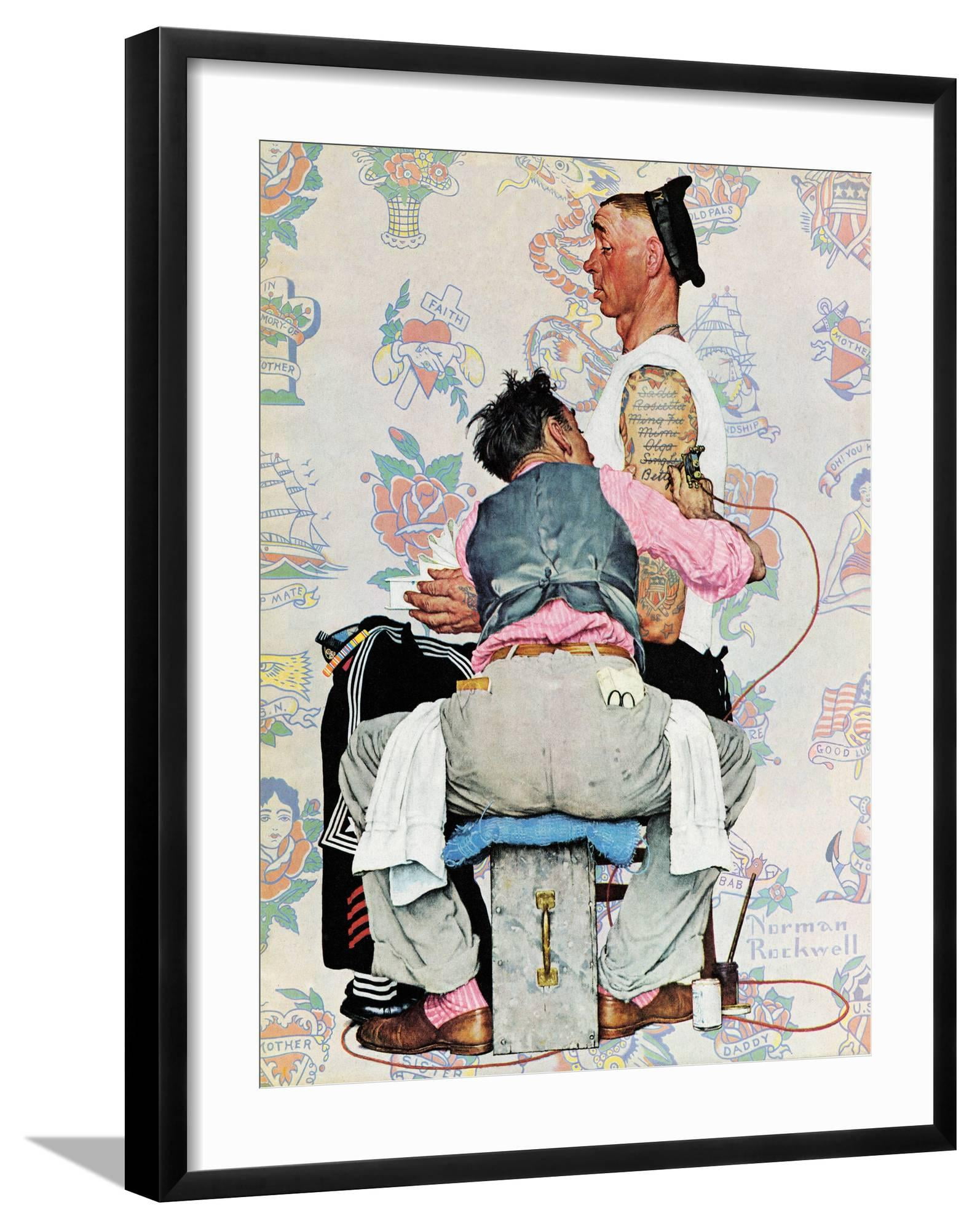 Art.com Tattoo Artist, March 4,1944 Giclee Print by Norman Rockwell ...