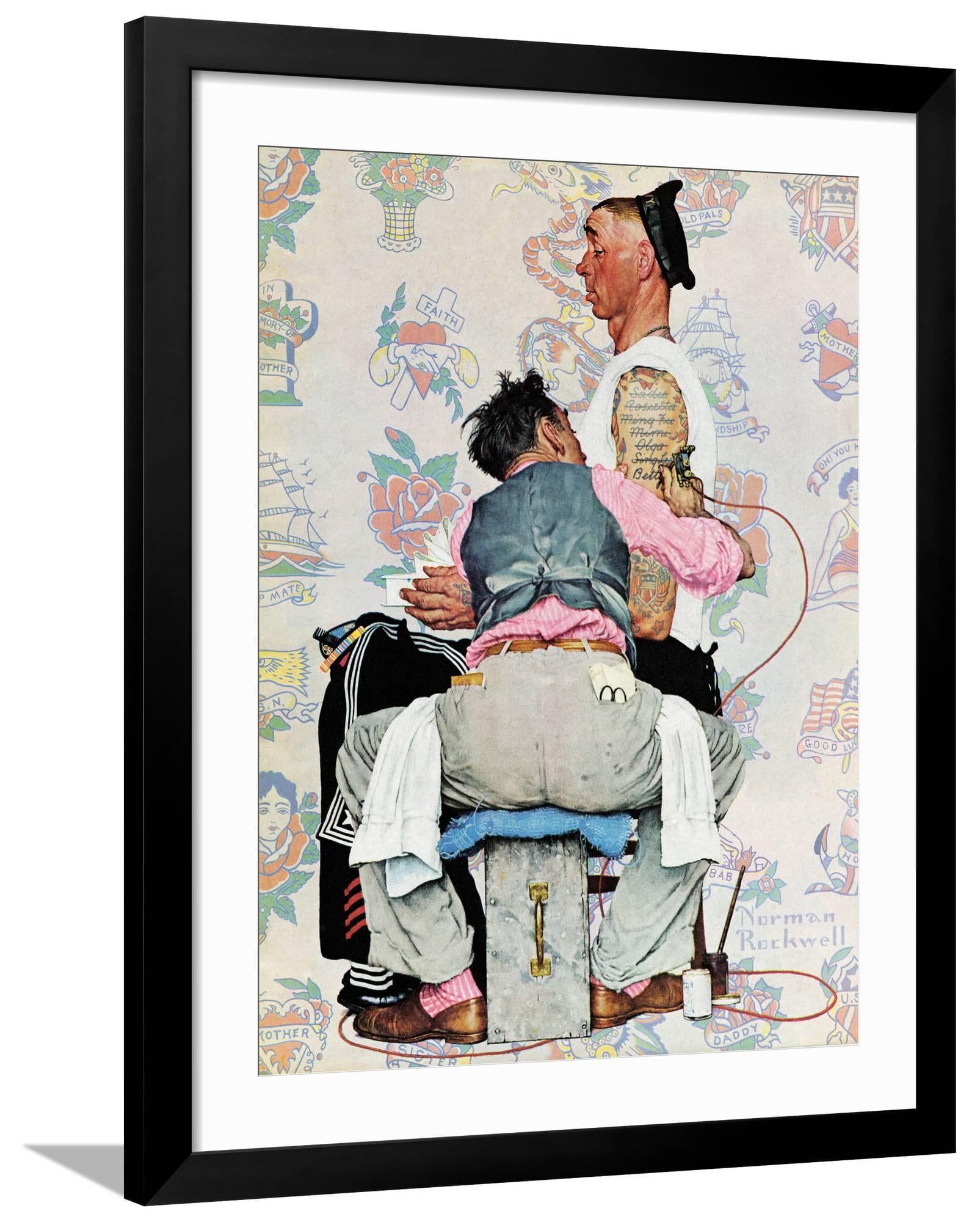 Art.com Tattoo Artist, March 4,1944 Giclee Print by Norman Rockwell ...