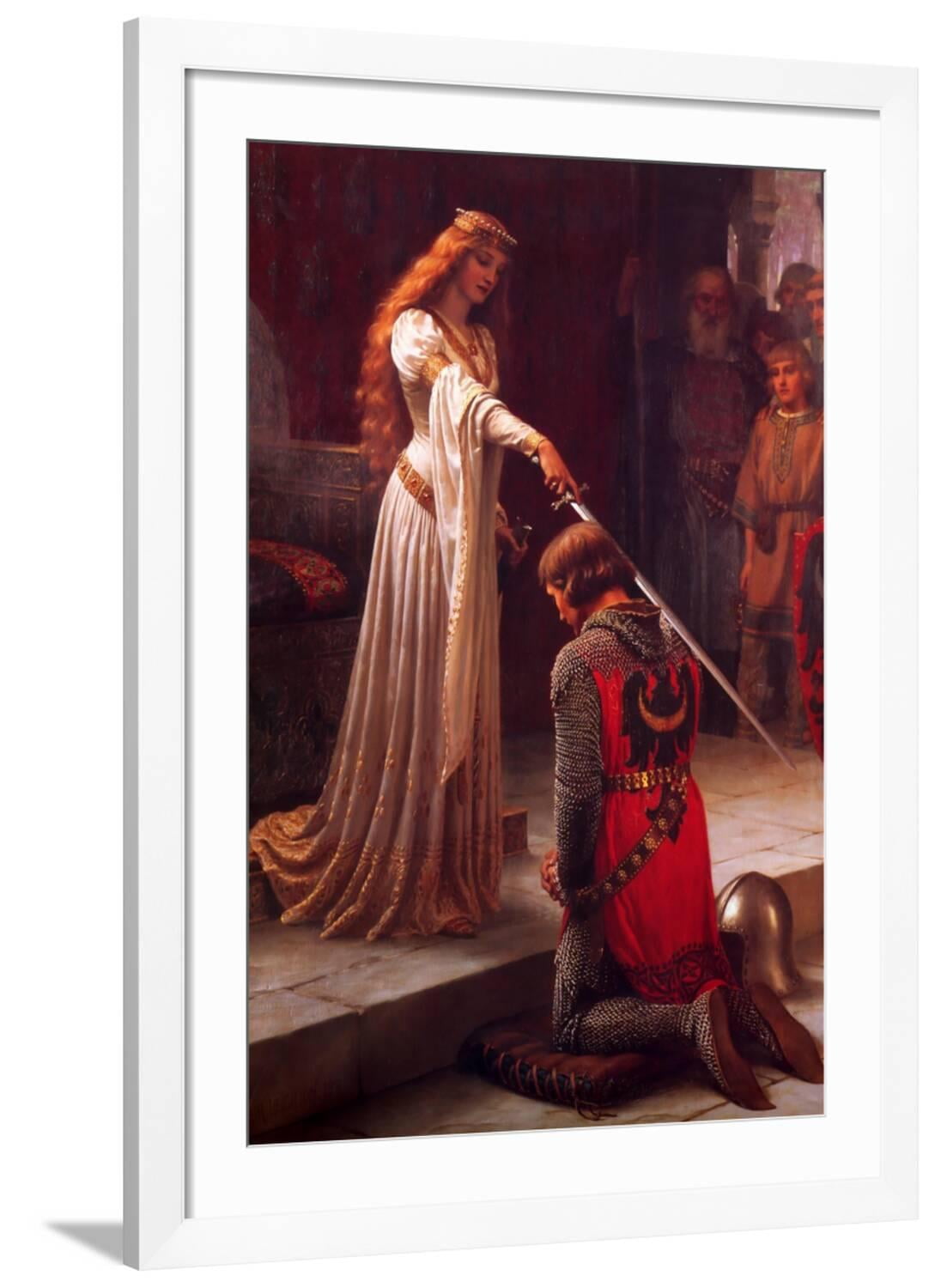 Art.com The Accolade Art Print by Edmund Blair Leighton, White Frame ...