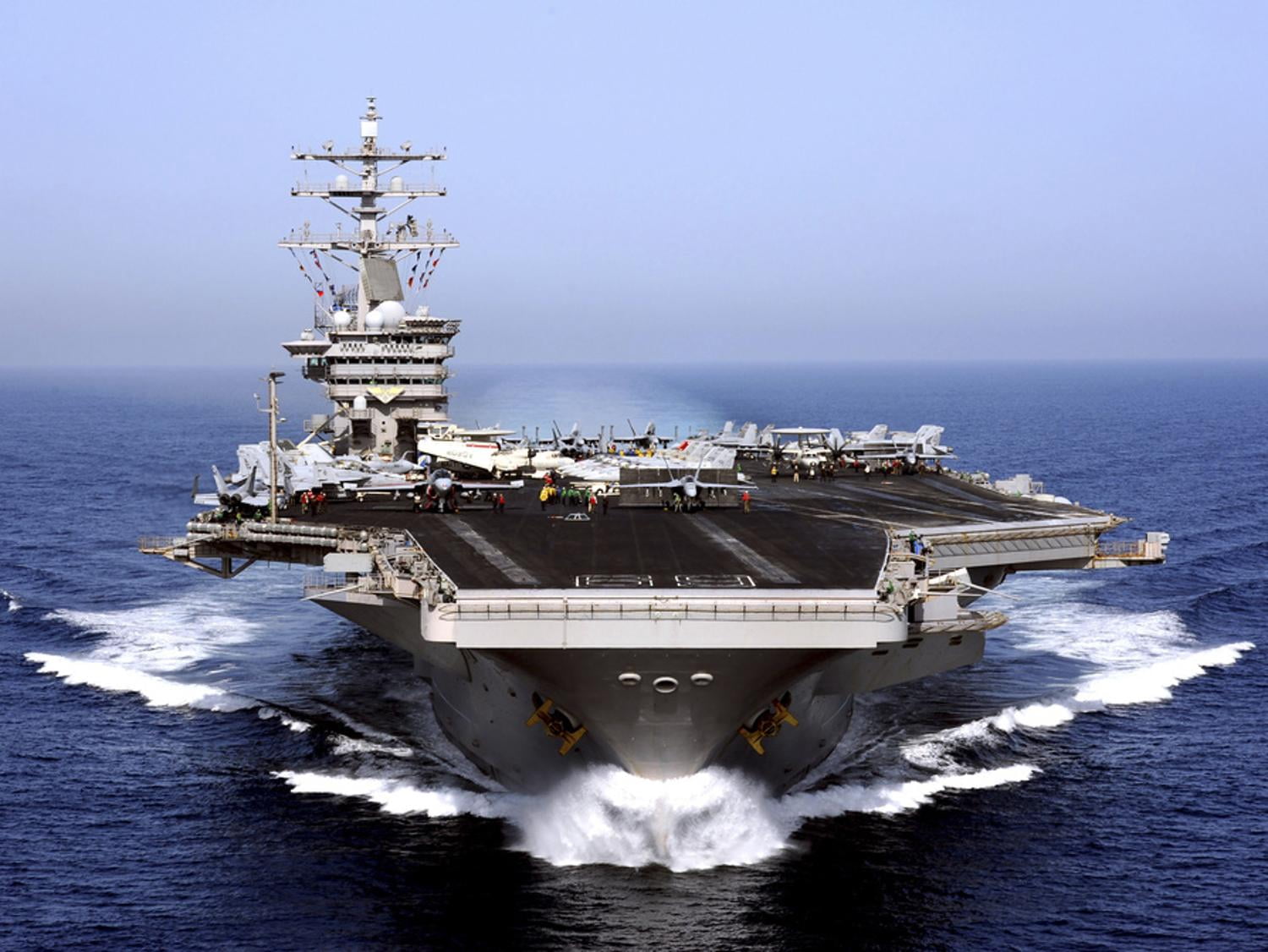 Art.com The Aircraft Carrier USS Dwight D. Eisenhower Transits the ...