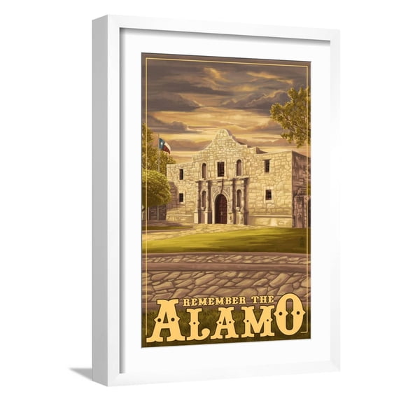 Art.com The Alamo Sunset - San Antonio, Texas Art Print by Lantern ...