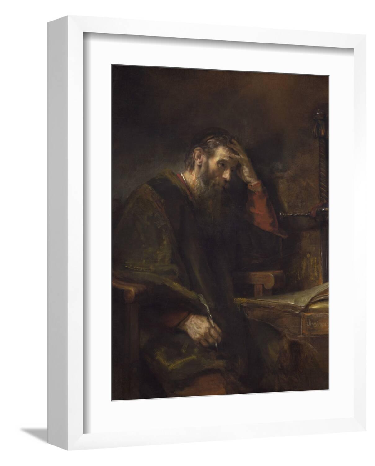 Art.com The Apostle Paul, C. 1657 Art Print by Rembrandt van Rijn ...