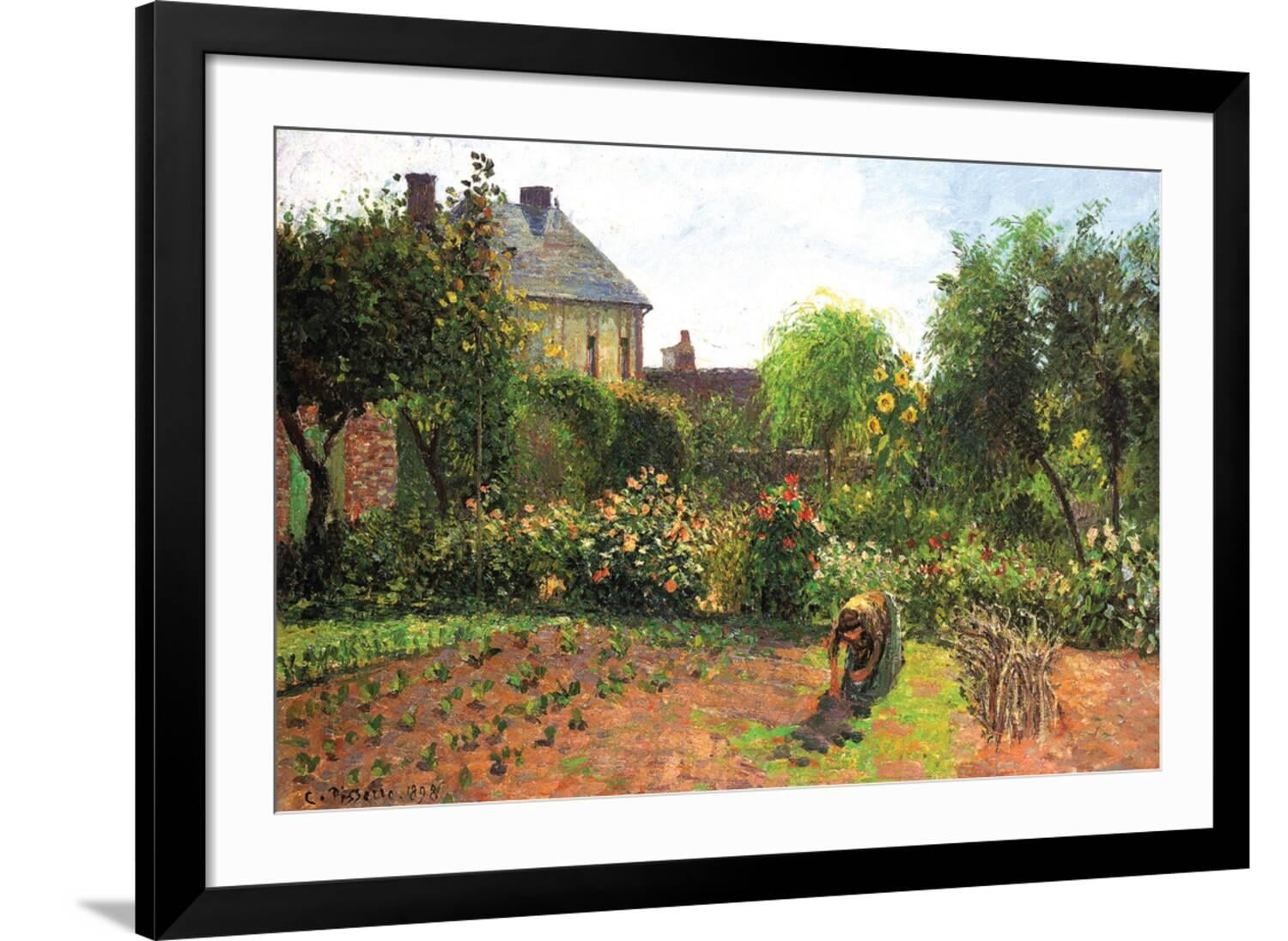 Art.com The Artist Garden at Eragny Art Print by Camille Pissarro ...