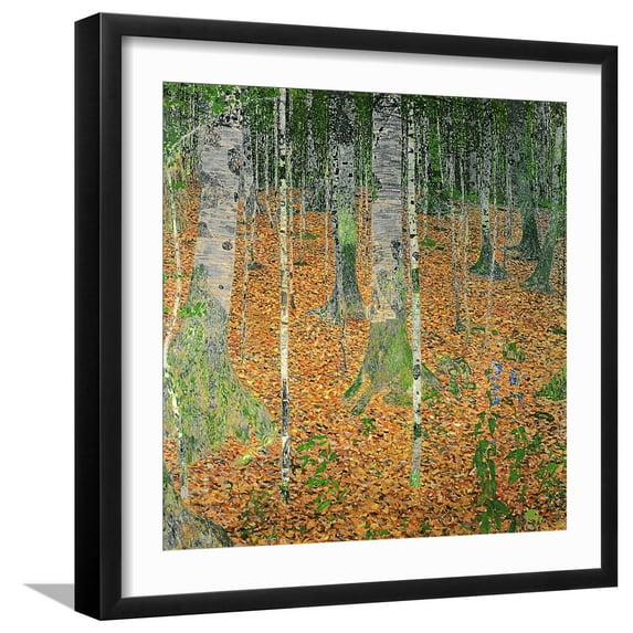 Art.com The Birch Wood, 1903 Giclee Print by Gustav Klimt, Black Frame ...