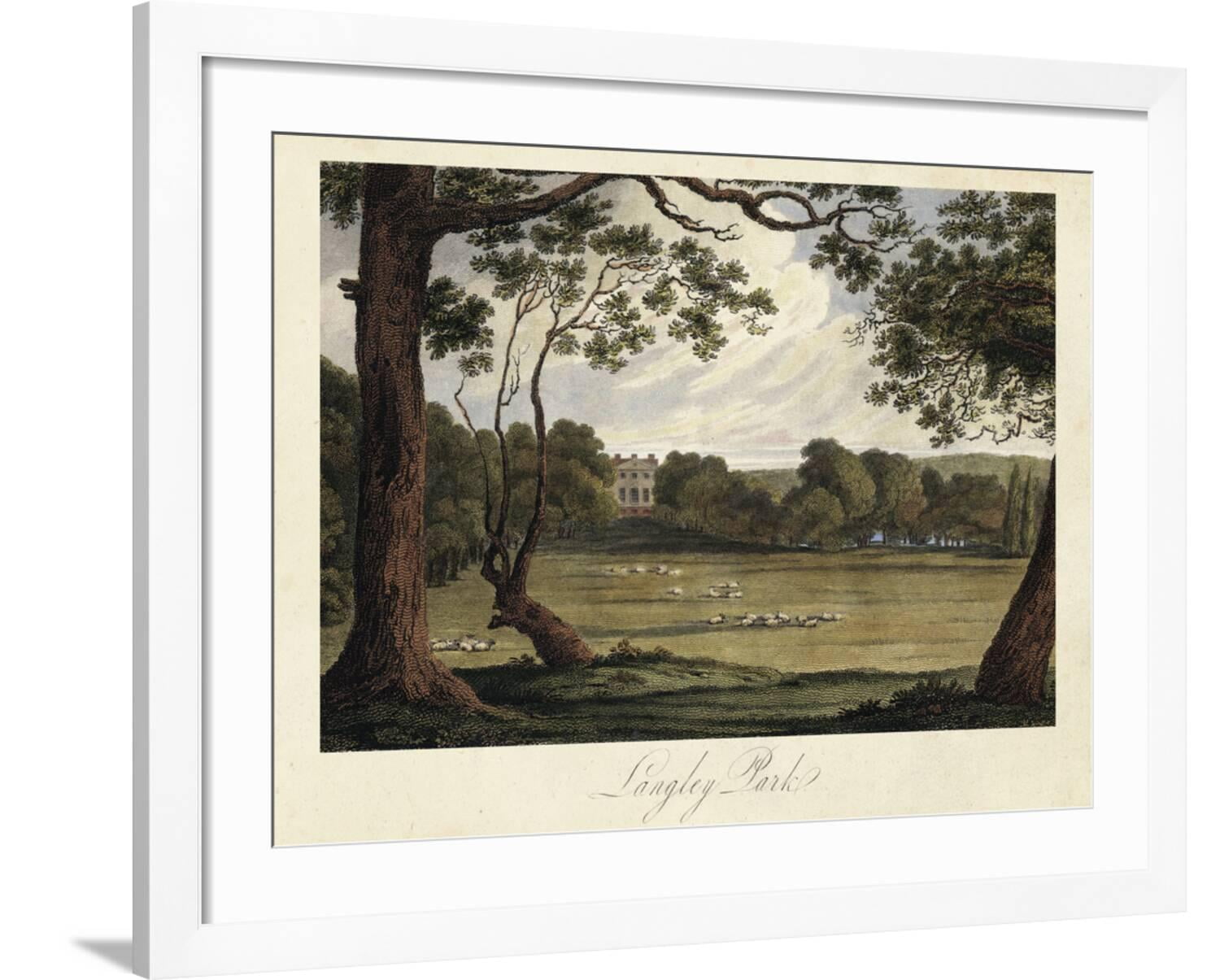 Art.com The English Countryside IV Art Print by James Hakewill, White ...