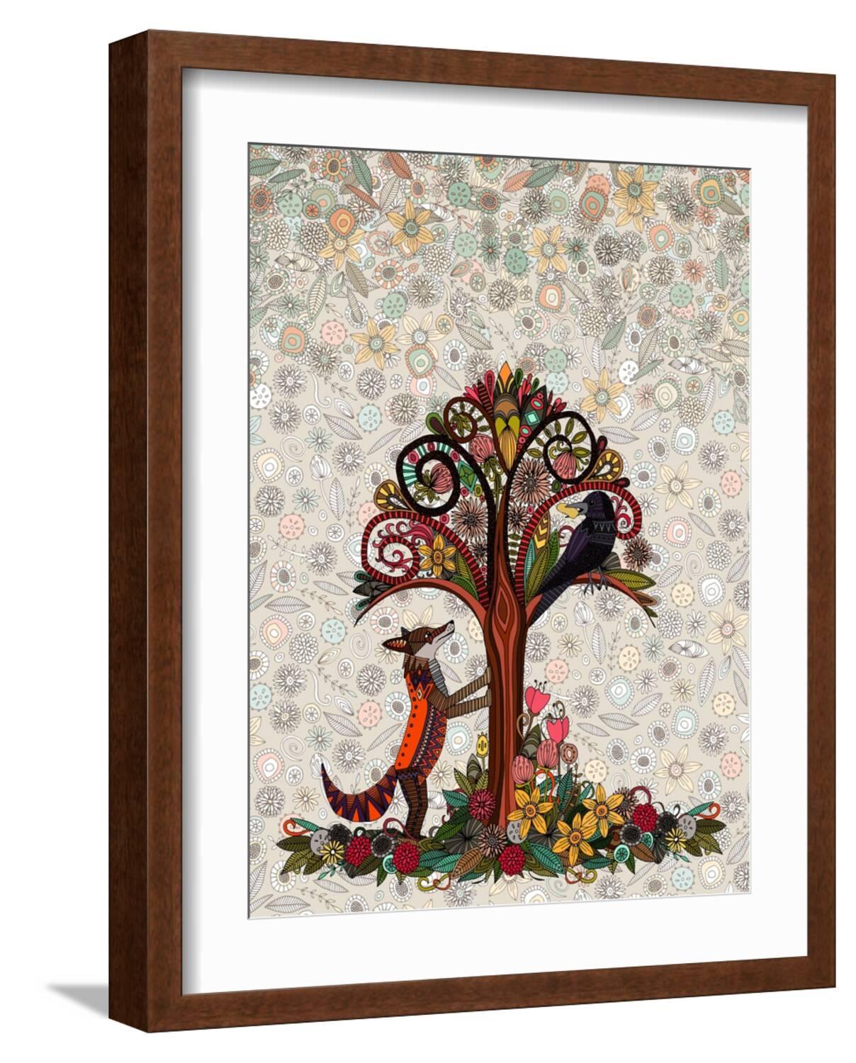 Art.com The Fox and the Crow (Variant 2) Art Print by Sharon Turner ...