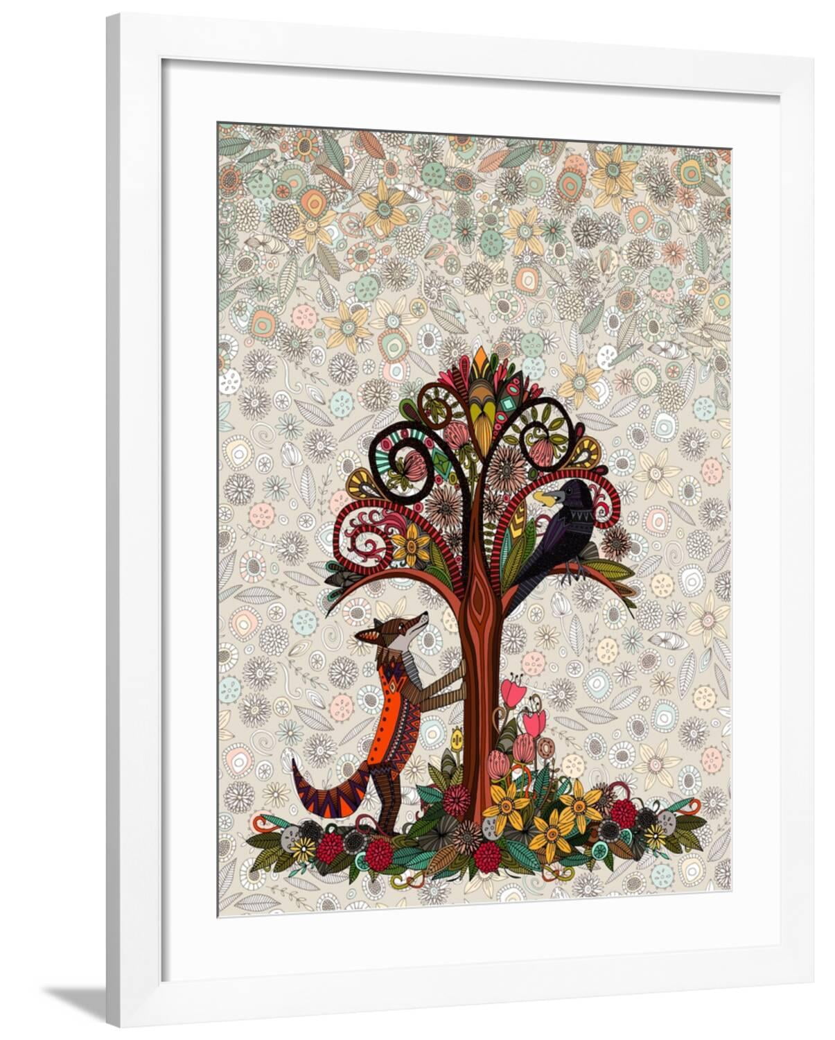 Art.com The Fox and the Crow (Variant 2) Art Print by Sharon Turner ...