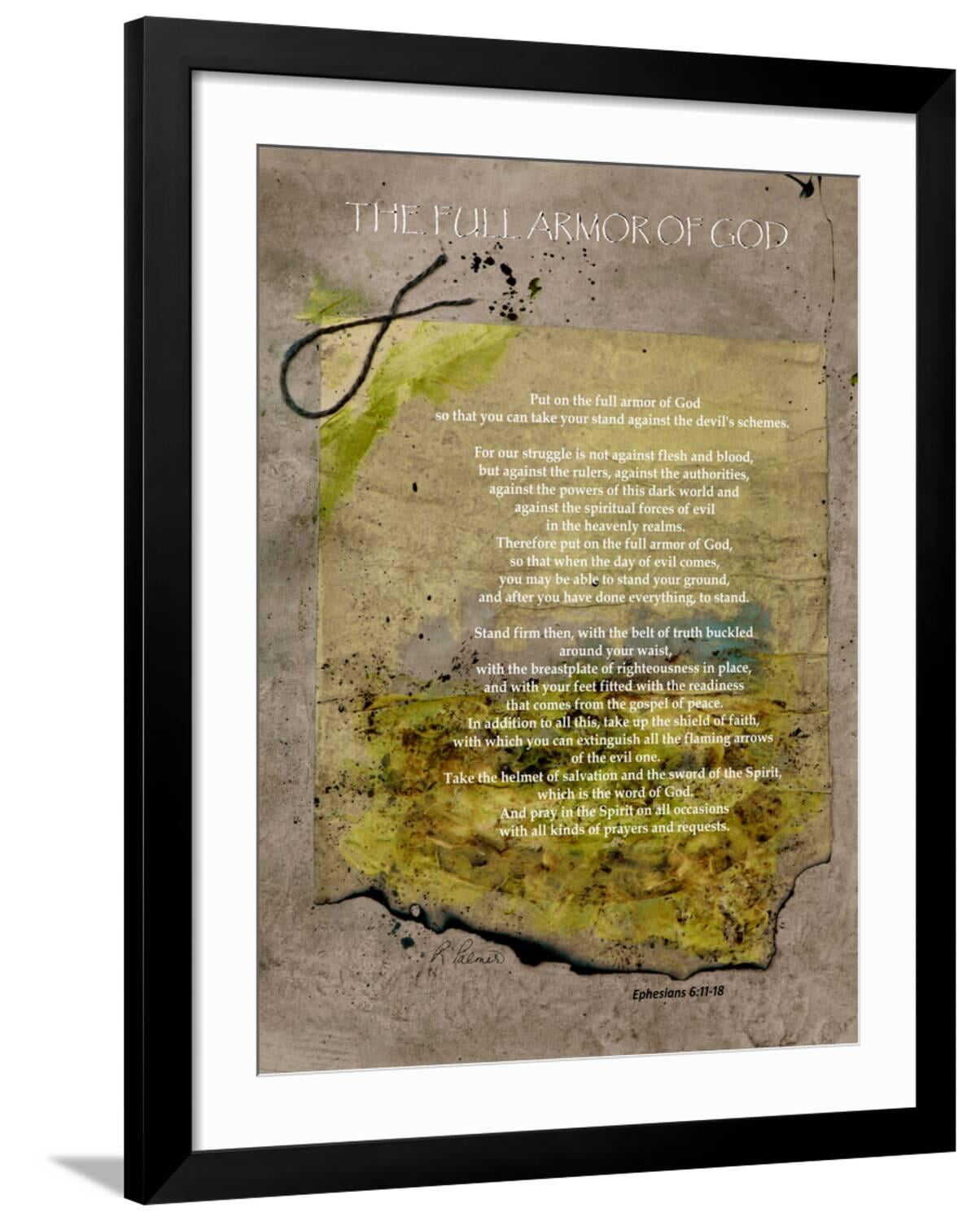 Art.com The Full Armor Of God Art Print by Ruth Palmer, Black Frame ...