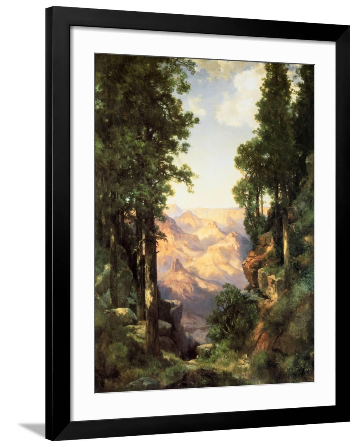 Art.com The Grand Canyon, 1919 Art Print by Thomas Moran Moran, Black ...
