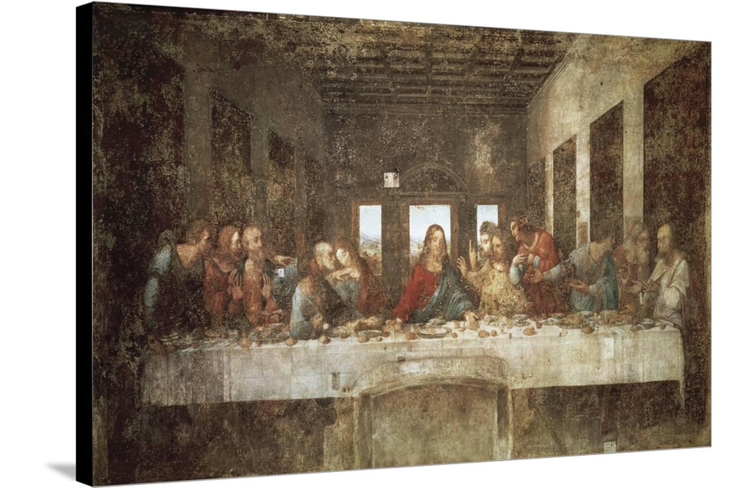 Art.com The Last Supper Stretched Canvas Print Wall Art by Leonardo da ...