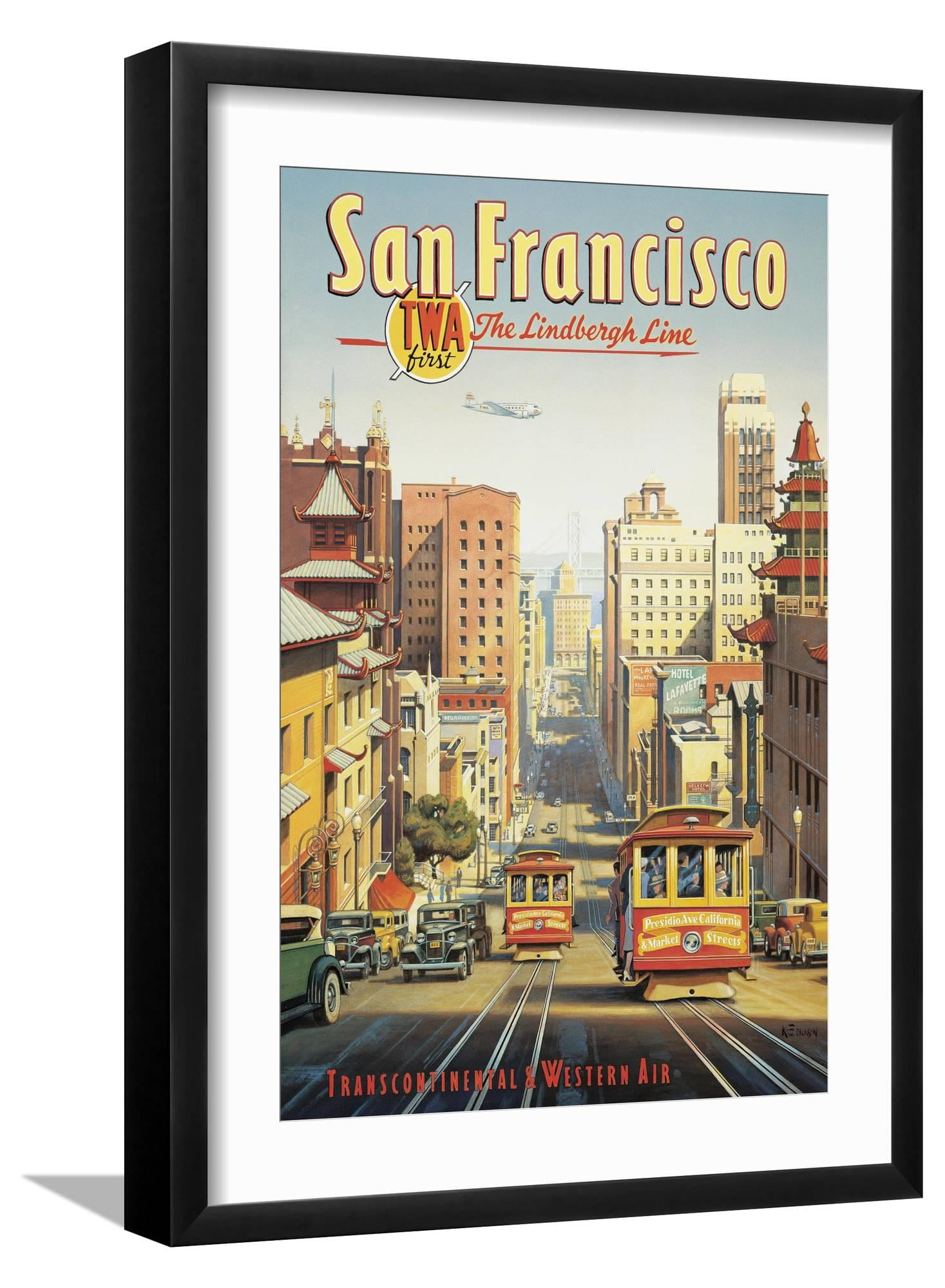 Art.com The Lindbergh Line, San Francisco, California Art Print by ...