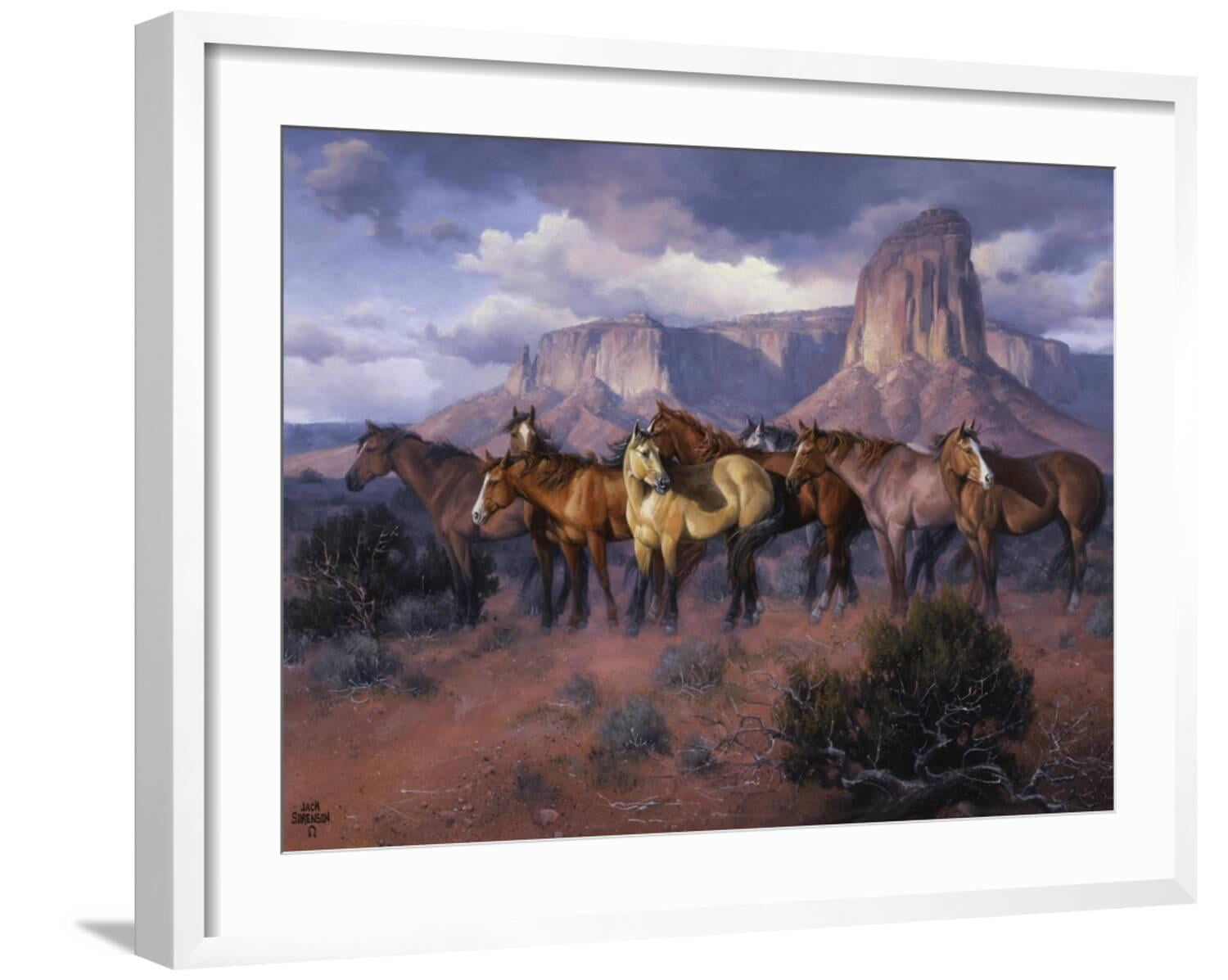 Art.com The Lookouts Art Print by Jack Sorenson, White Frame Wall Art ...
