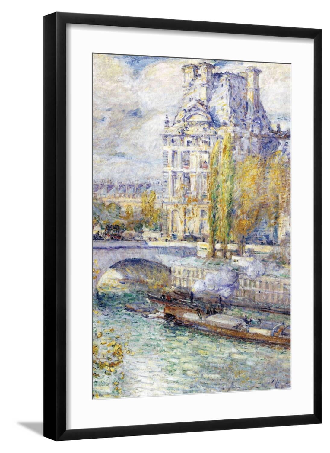 Art.com The Louvre on Port Royal Art Print by Childe Hassam, Black ...