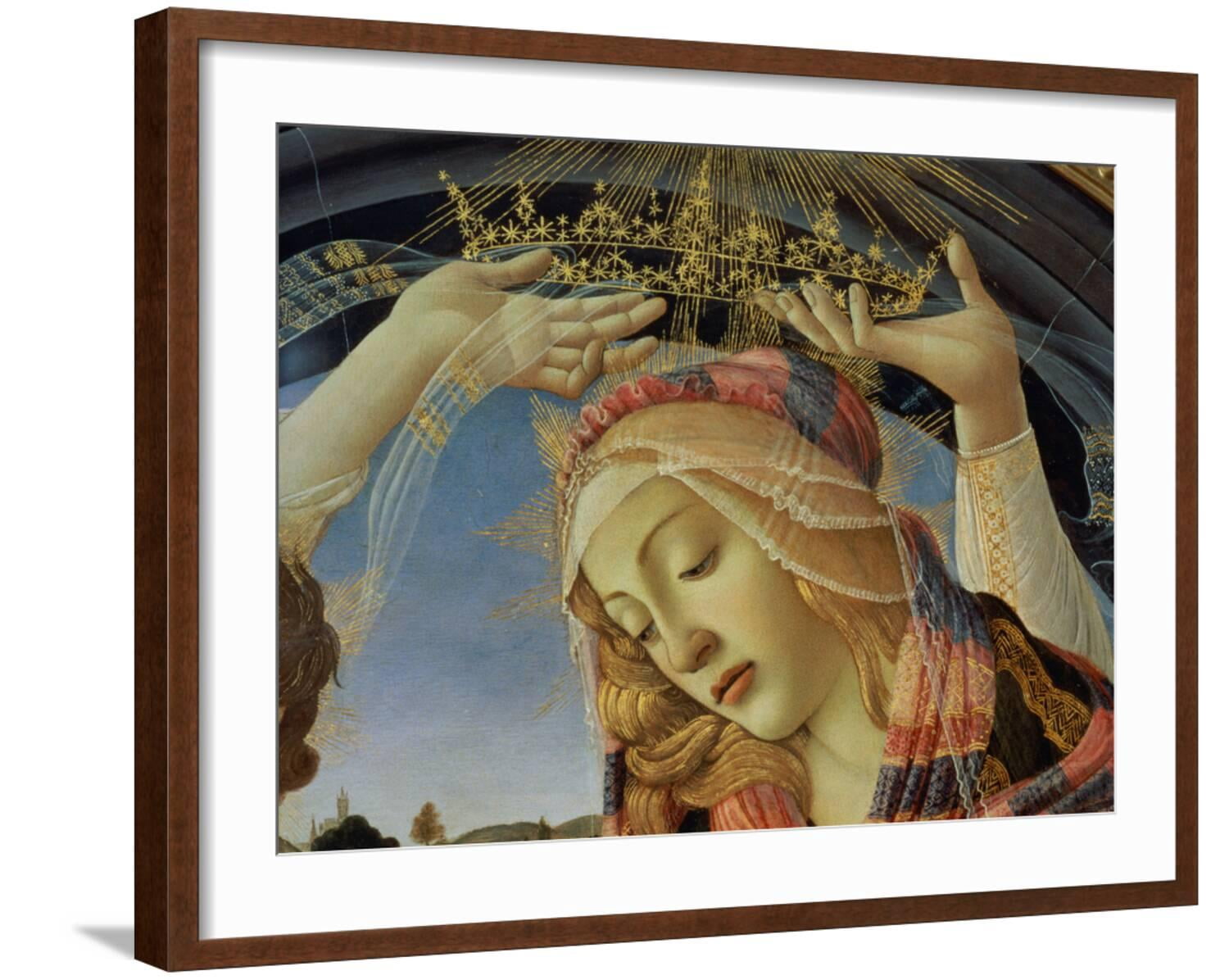 Art.com The Madonna of the Magnificat, Detail of the Virgin's Face and ...