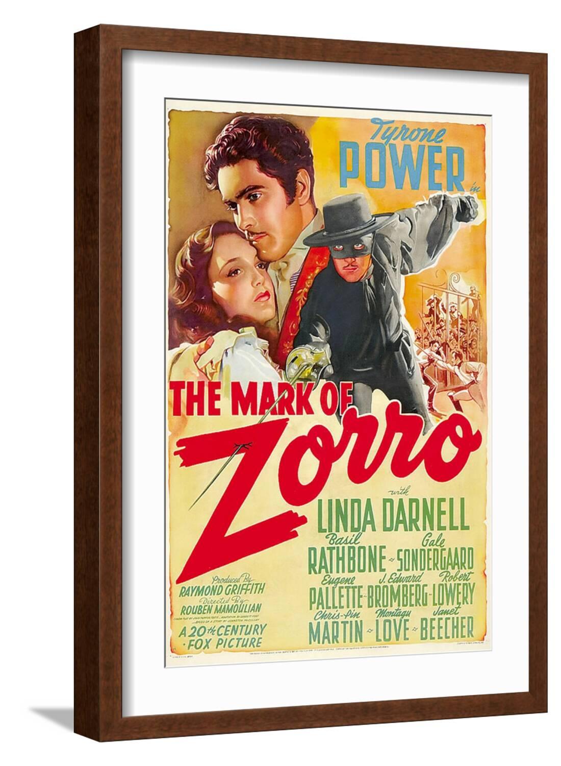 Art.com The Mark of Zorro, Linda Darnell, Tyrone Power on Argentinian ...