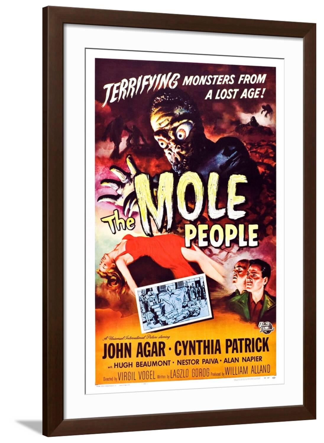 Art.com The Mole People Art Print, Brown Frame Wall Art, 32" x 44 ...