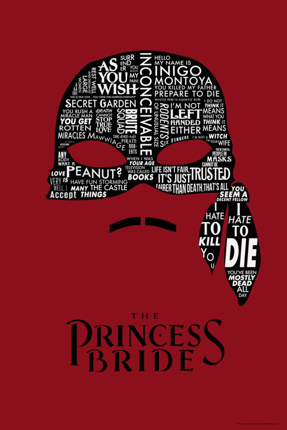 Art.com The Princess Bride Mask Art Print, 12" x 18" - Walmart.com