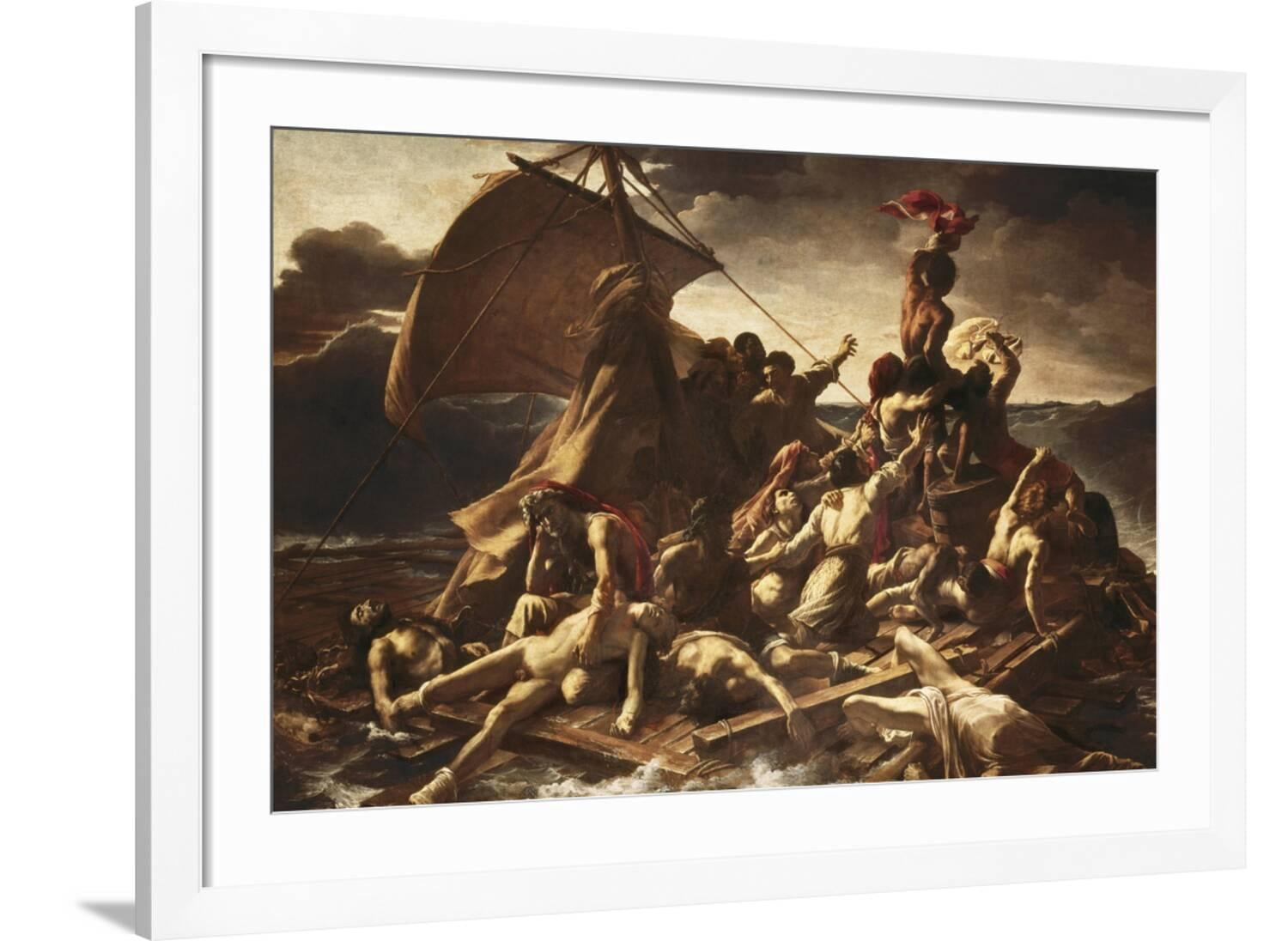 Art.com The Raft of the Medusa Art Print by ThÃ©odore GÃ©ricault, White ...
