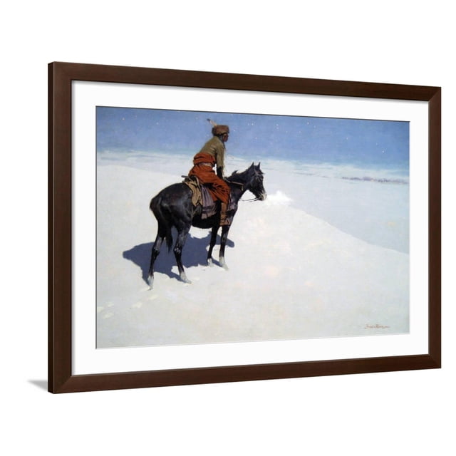 Art.com The Scout, Friends or Foes Art Print by Frederic Sackrider ...