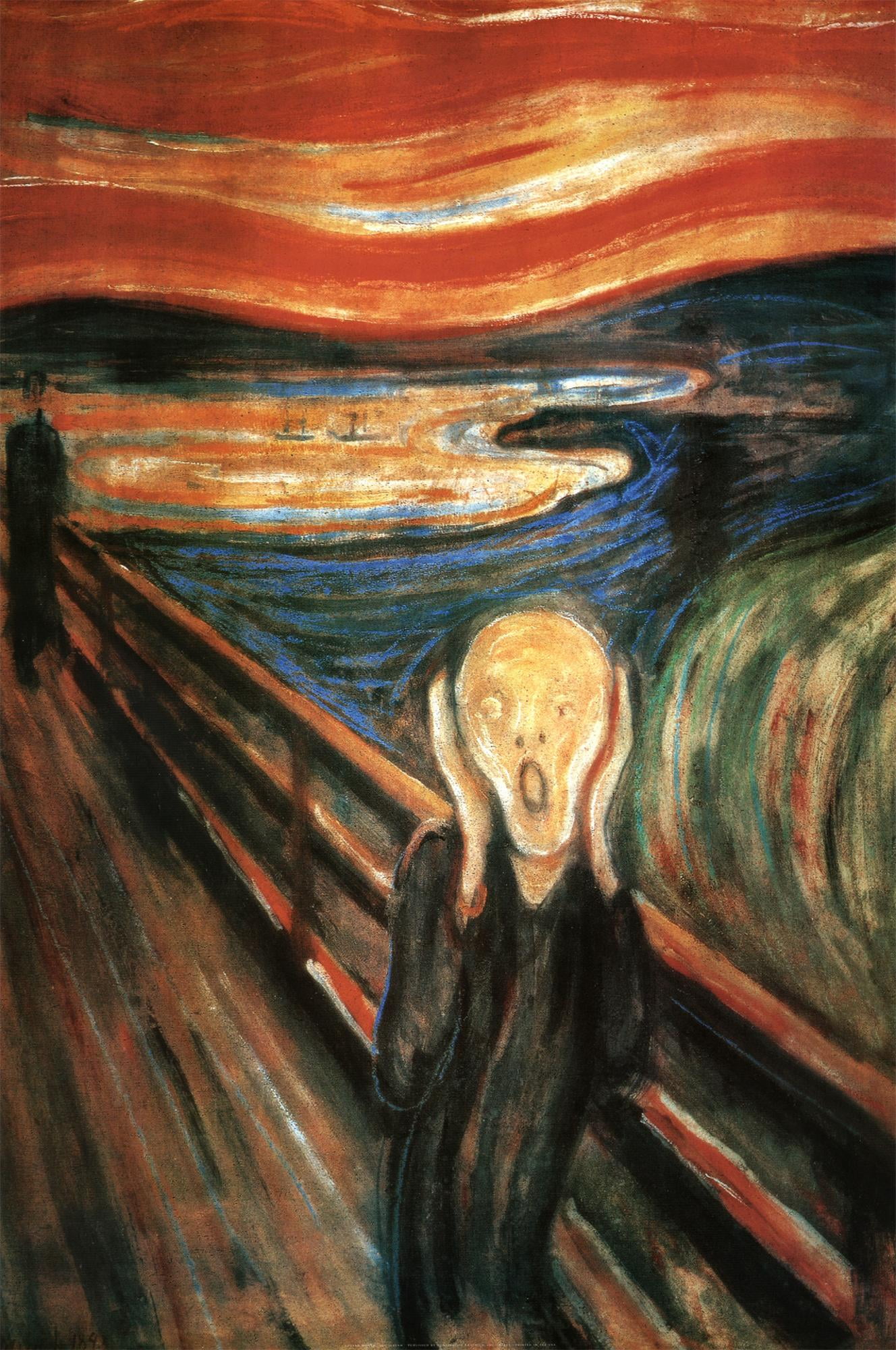 Art.com The Scream Poster by Edvard Munch, 24" x 36" - Walmart.com