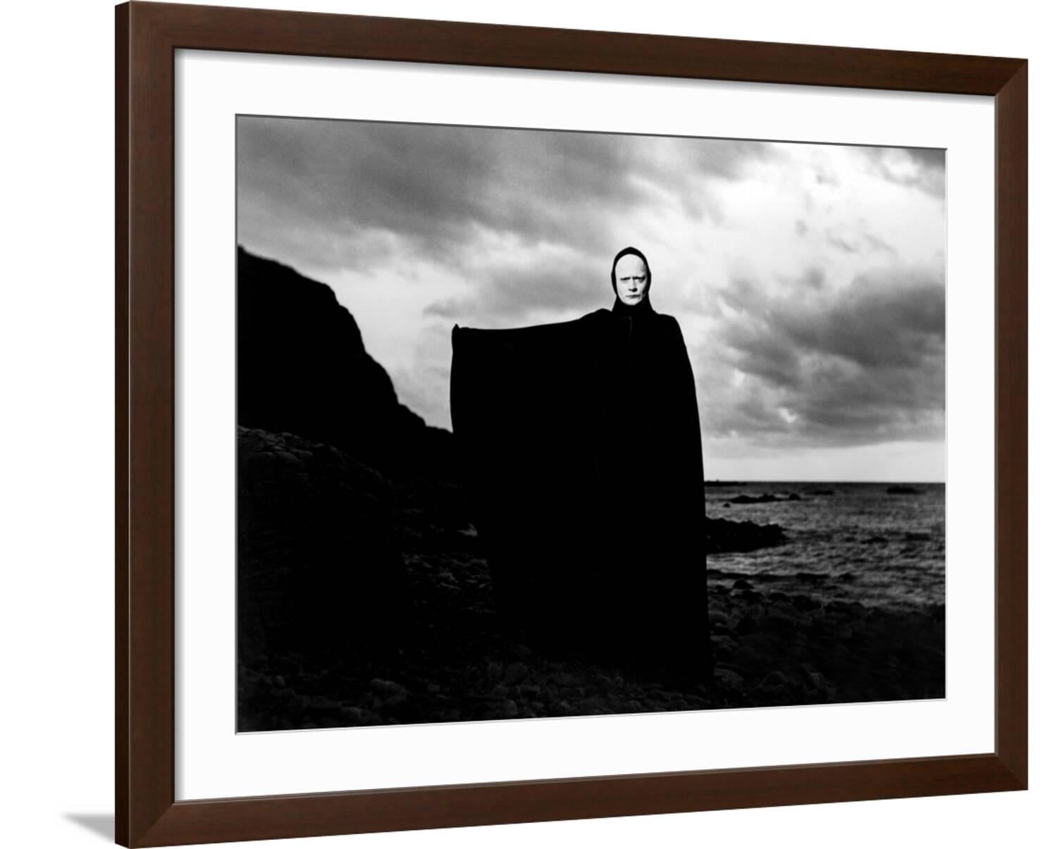 Art.com The Seventh Seal, Bengt Ekerot, 1957 Photo, Brown Frame Wall ...