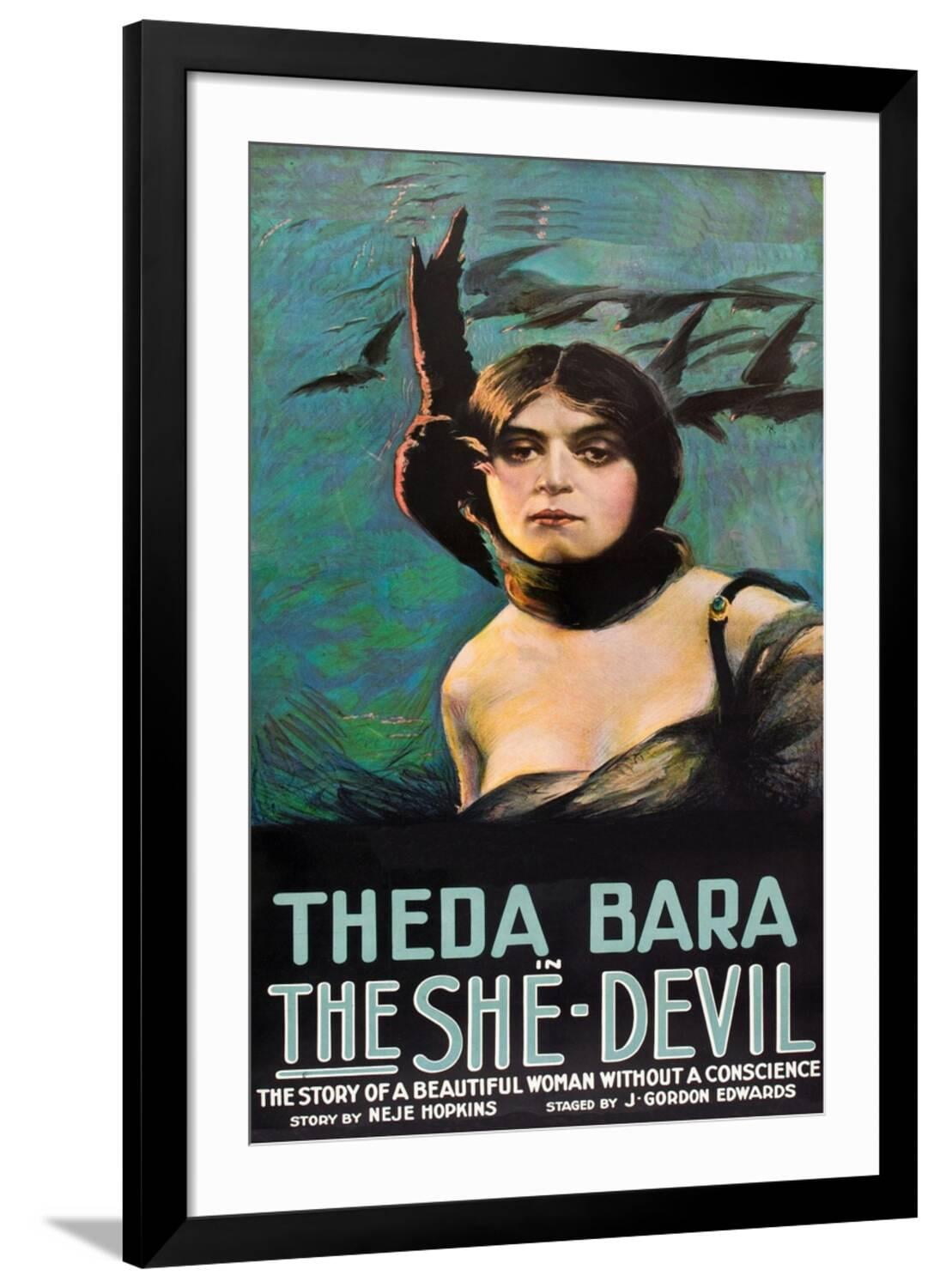 Art.com The She Devil Art Print, Black Frame Wall Art, 32" x 44" - Walmart.com
