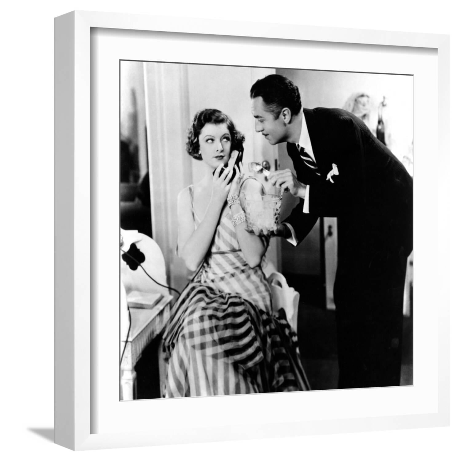 Art.com The Thin Man, Myrna Loy, William Powell, 1934 Photo, White ...