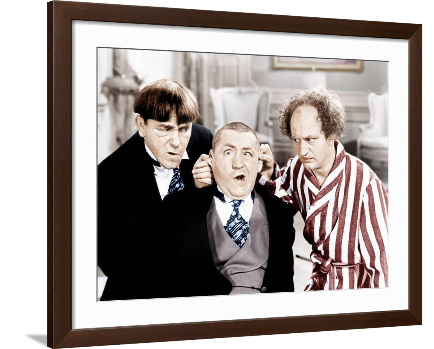 Art.com The Three Stooges, from left: Moe Howard, Curly Howard, Larry ...