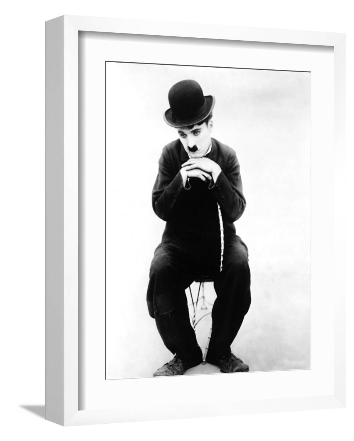 Art.com The Tramp, Charlie Chaplin, 1915 Photo, White Frame Wall Art ...