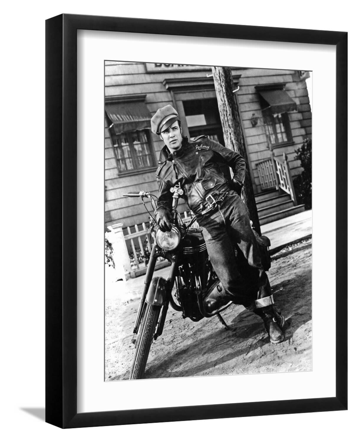 Art.com The Wild One, Marlon Brando Photo, Black Frame Wall Art, 17" x ...