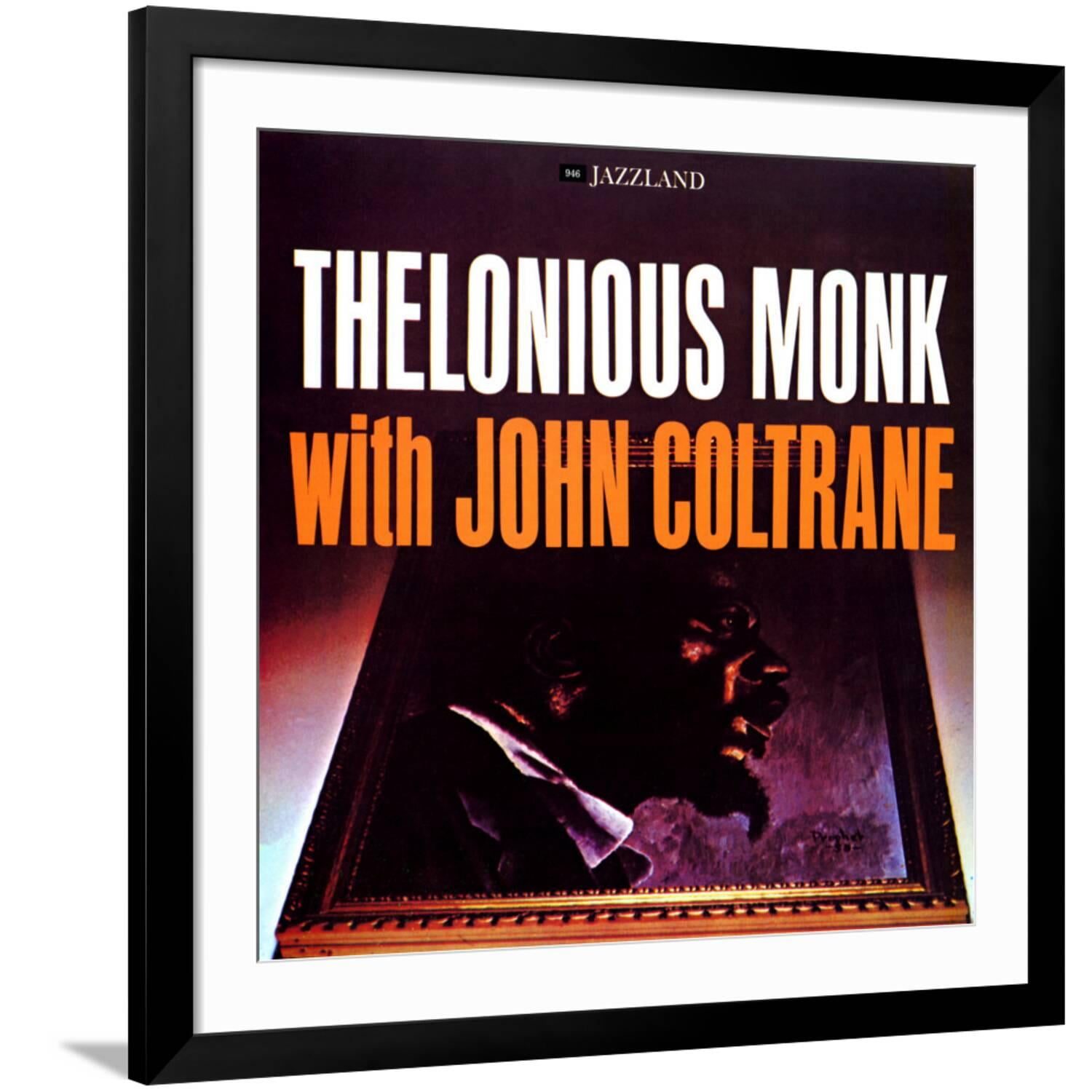 Art.com Thelonious Monk with John Coltrane - Thelonious Monk with John Coltrane Art Print, Black ...