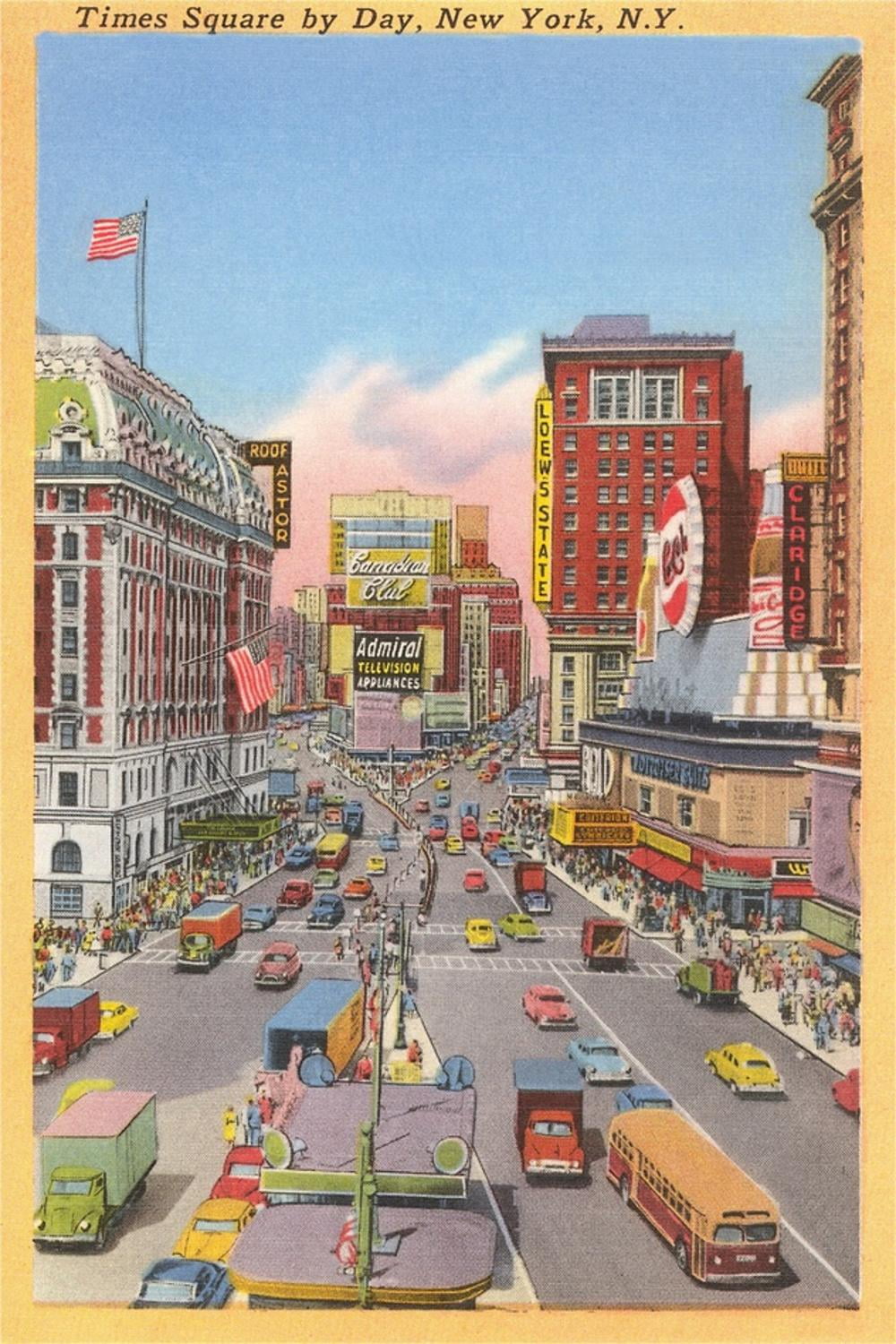 Art.com Times Square, New York City Art Print, 24" x 36" - Walmart.com