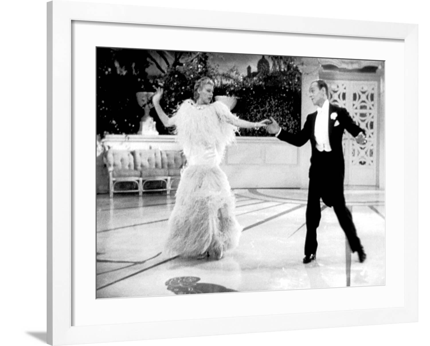 Art.com Top Hat, Ginger Rogers, Fred Astaire, 1935 Photo, White Frame ...