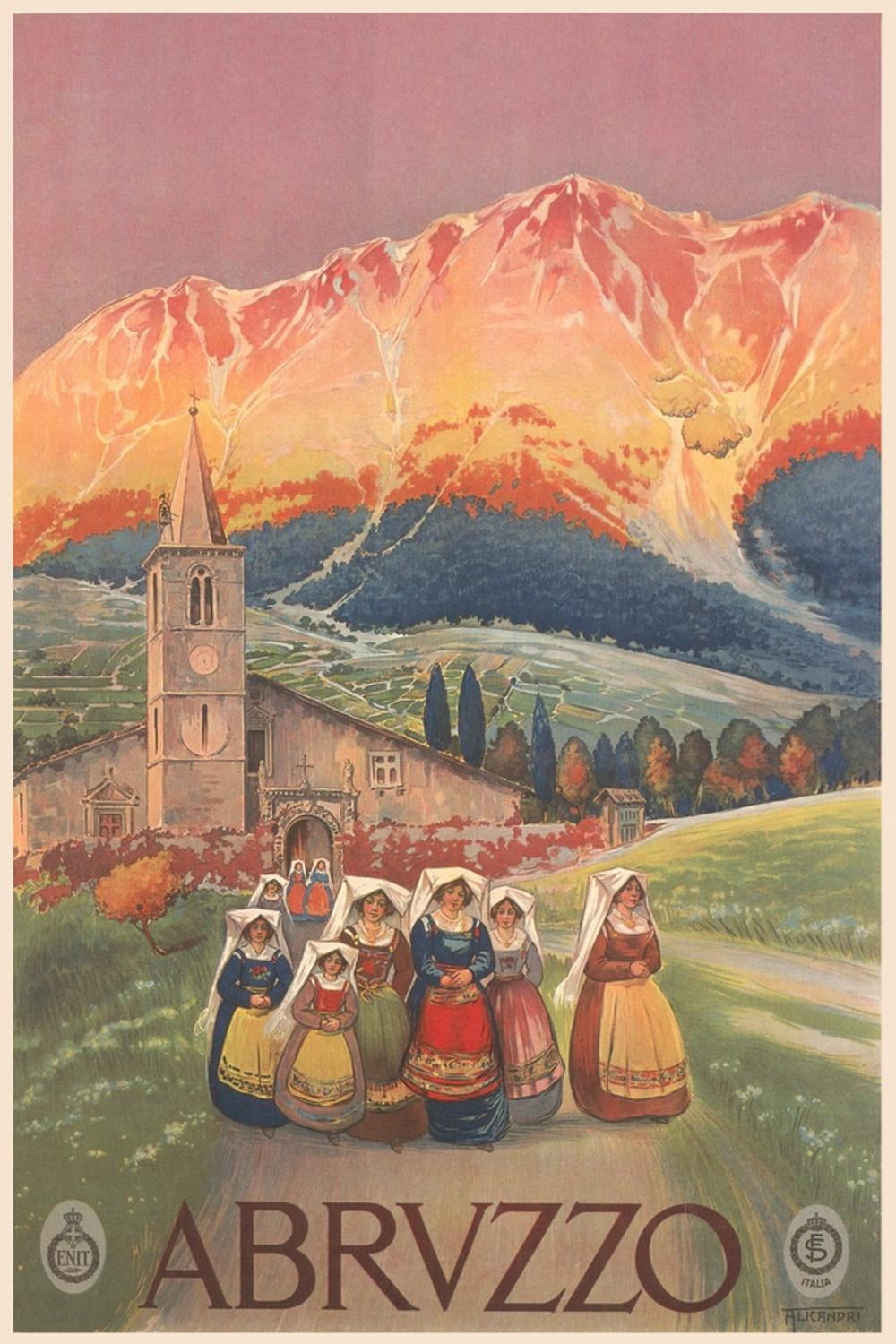 Art.com Travel Poster for Abruzzo Art Print, 12" x 18" - Walmart.com