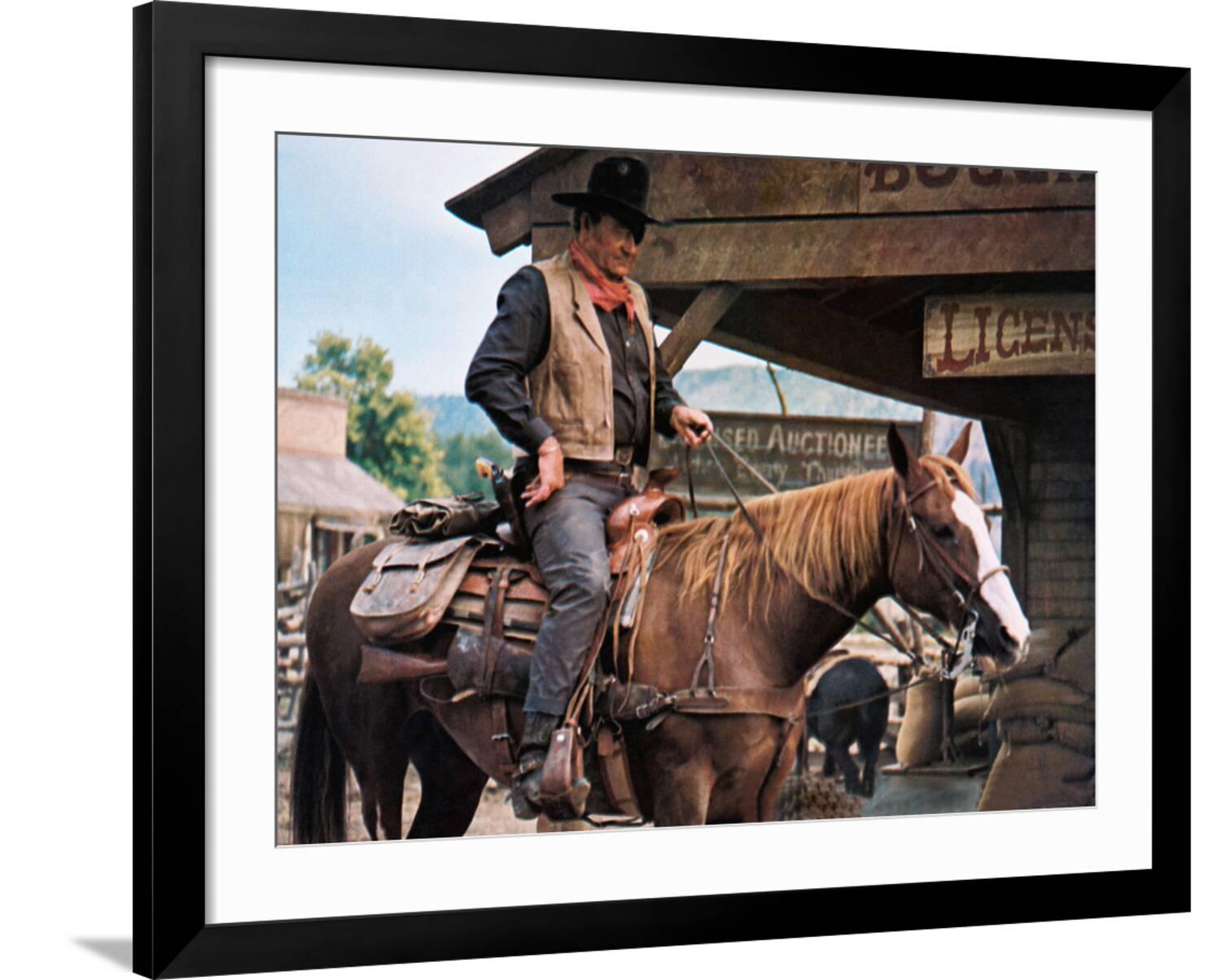 Art.com True Grit, John Wayne, 1969 Photo, Black Frame Wall Art, 40" x ...