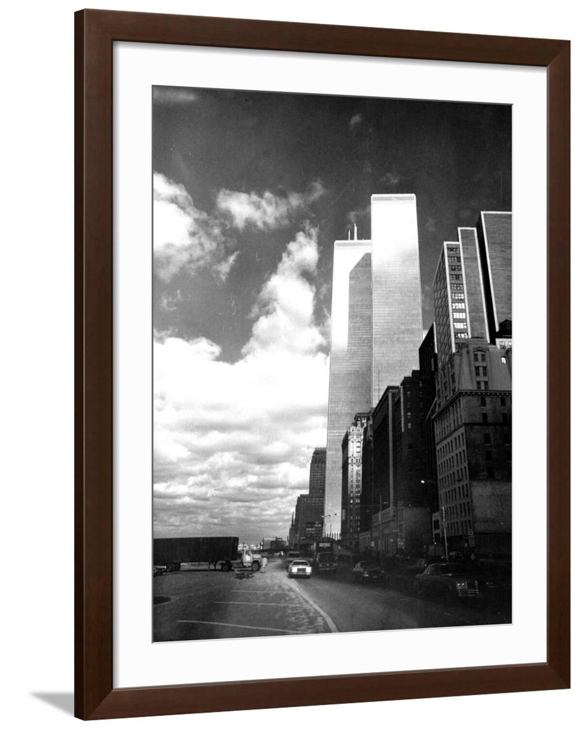 Art.com Twin Towers, World Trade Center (WTC), New York Photo, Brown ...