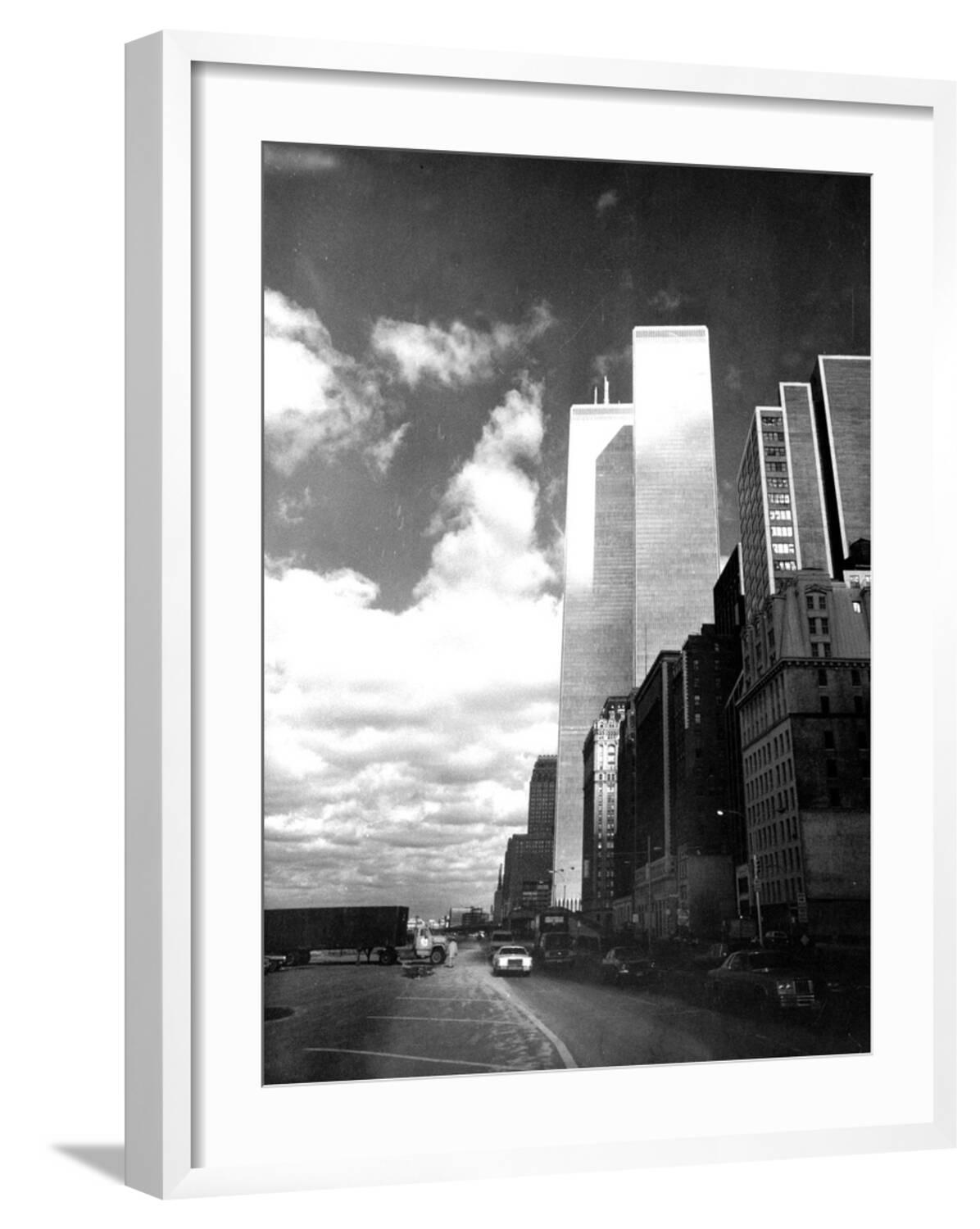 Art.com Twin Towers, World Trade Center (WTC), New York Photo, White ...