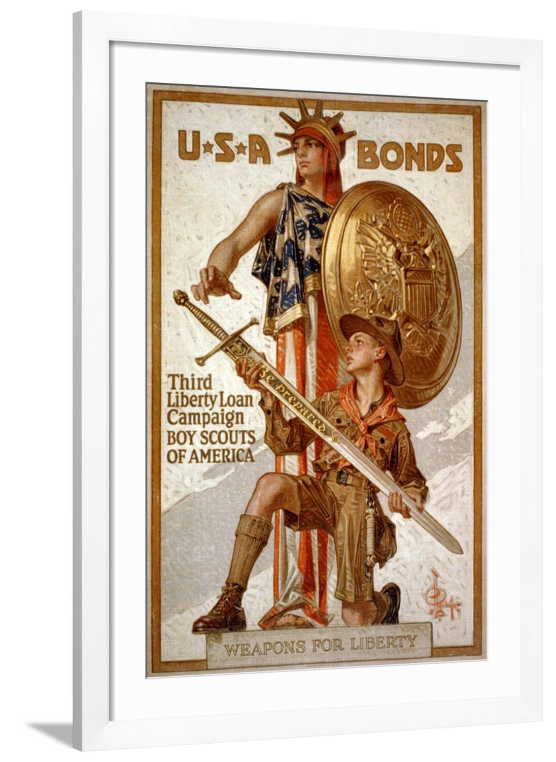 Art.com U*S*A Bonds, Third Liberty Loan Campaign, Boy Scouts of America ...