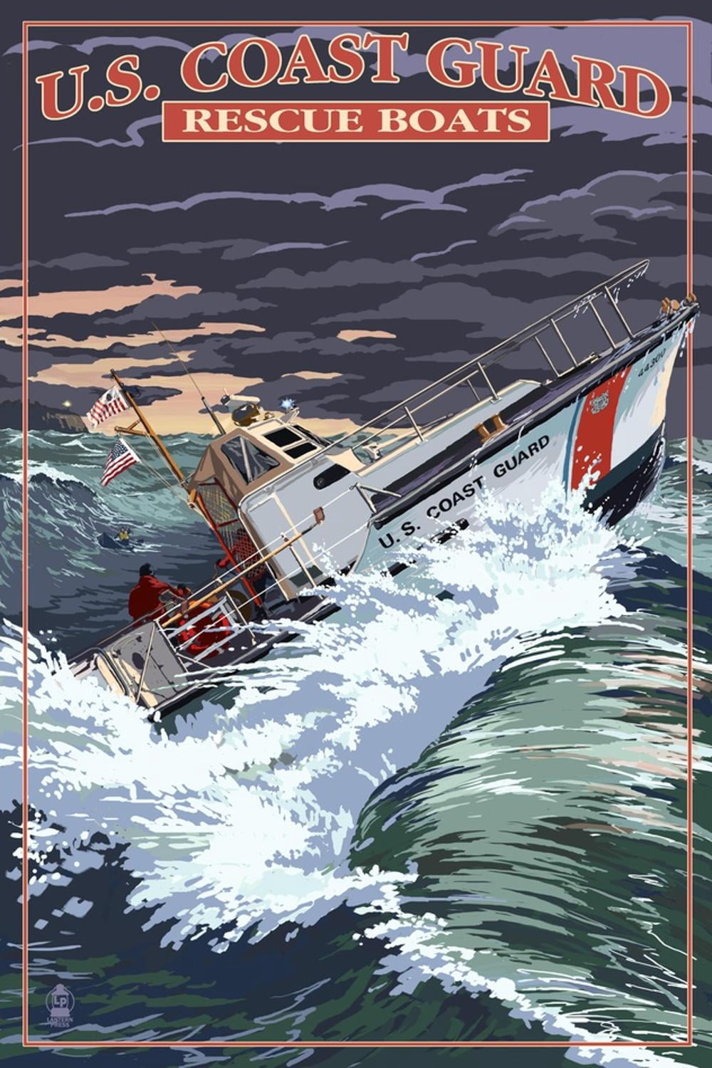 Art.com U.S. Coast Guard - 44 Foot Motor Life Boat Art Print by Lantern ...
