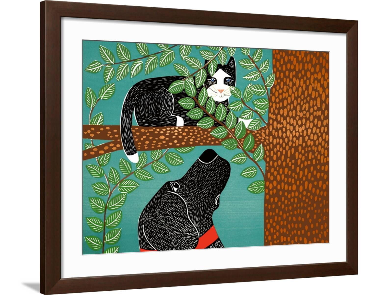 Art.com Up A Tree Black Cat Black Dog Giclee Print by Stephen Huneck ...