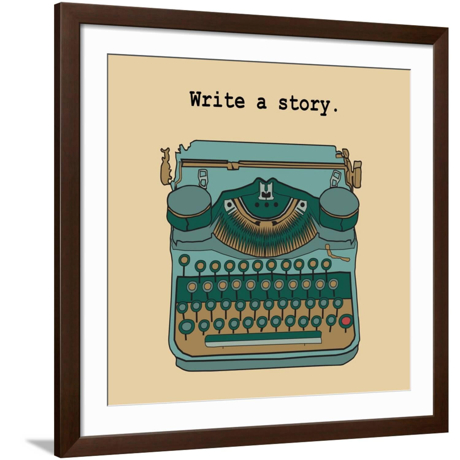Art.com Vector Illustrations of Retro Typewriter Art Print by ircy ...