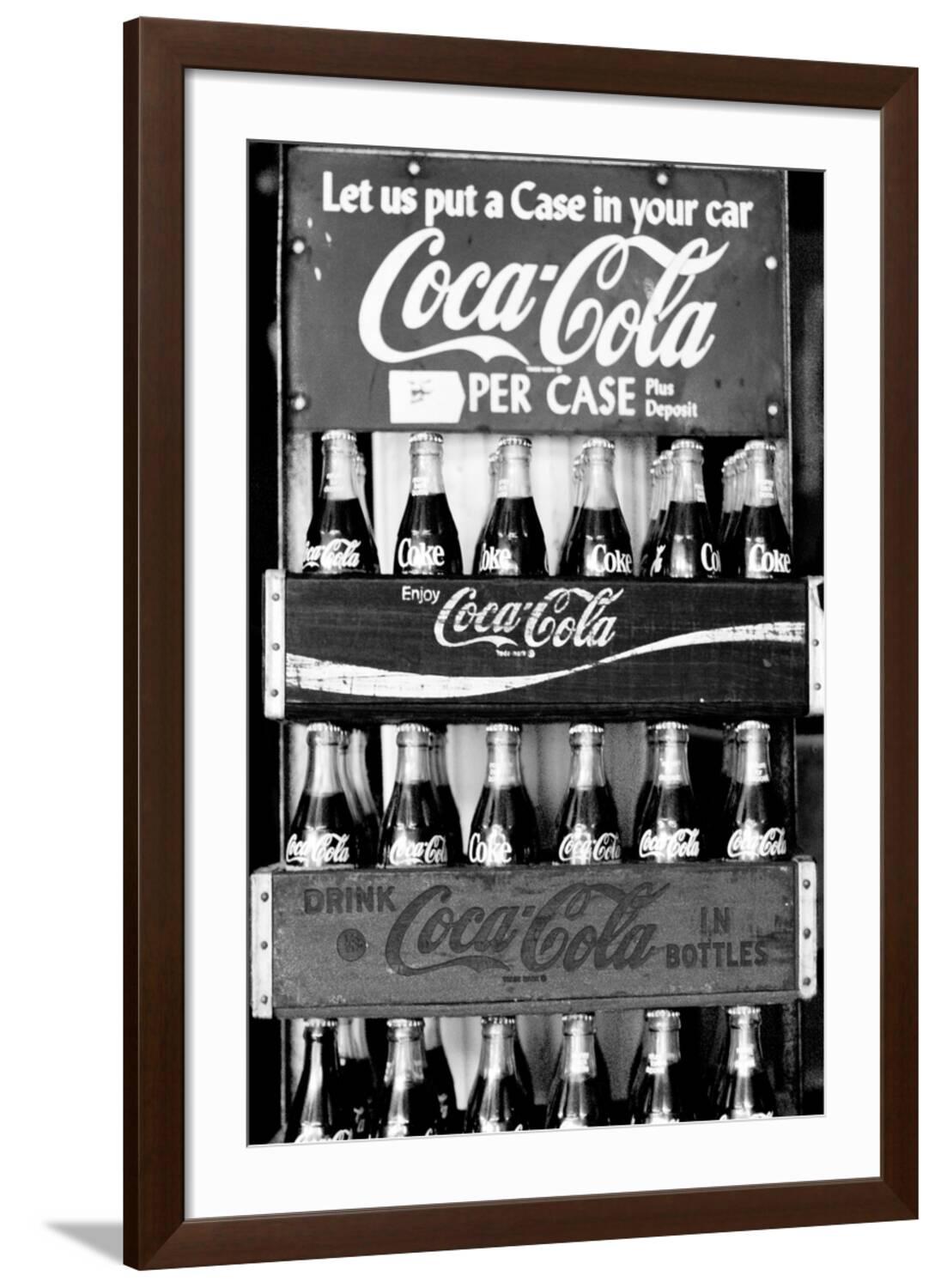 Art.com Vintage Coca Cola Bottle Cases Coke B&W Photo Print Poster Art ...