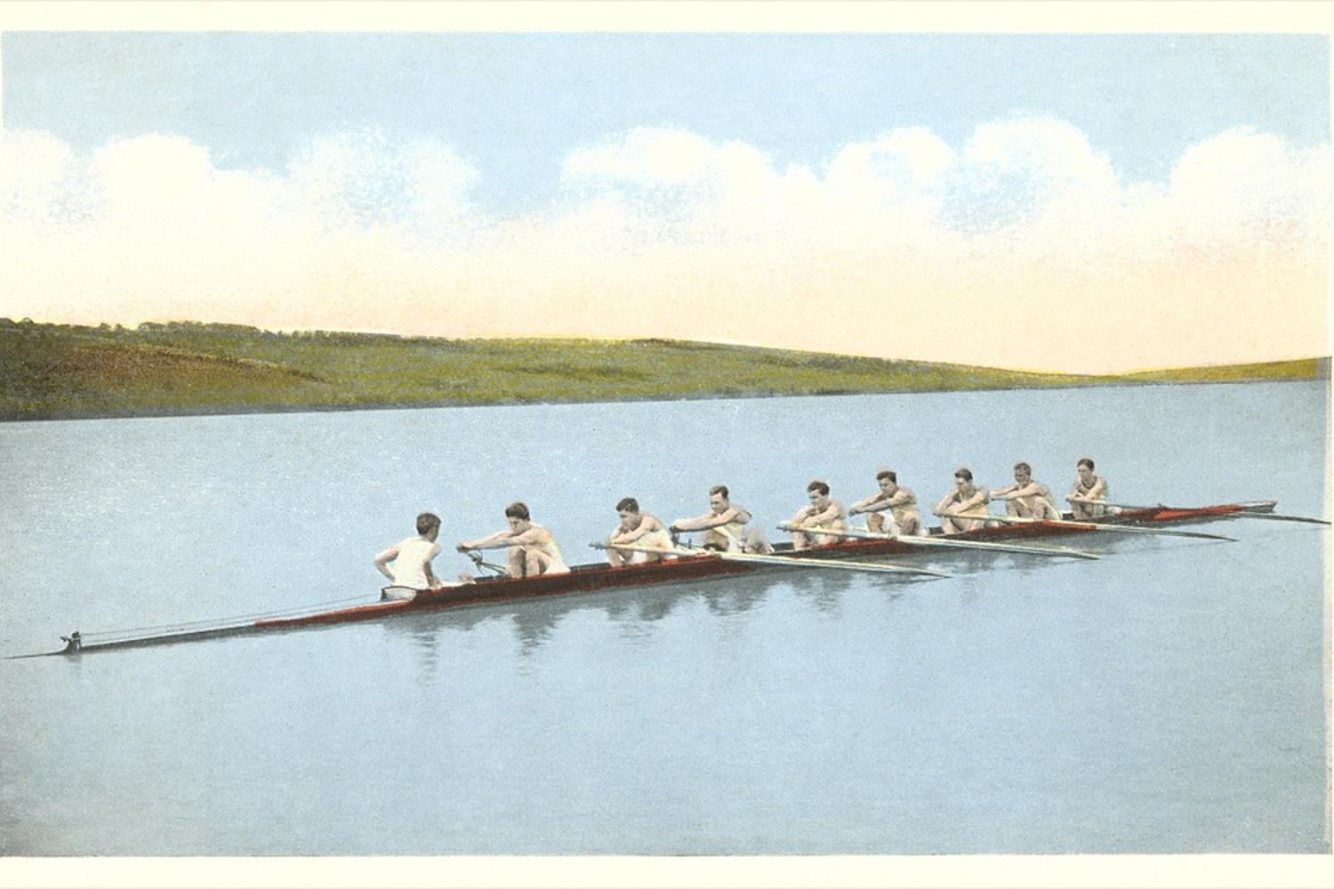 Art.com Vintage Rowing Crew Art Print, 36" x 24" - Walmart.com
