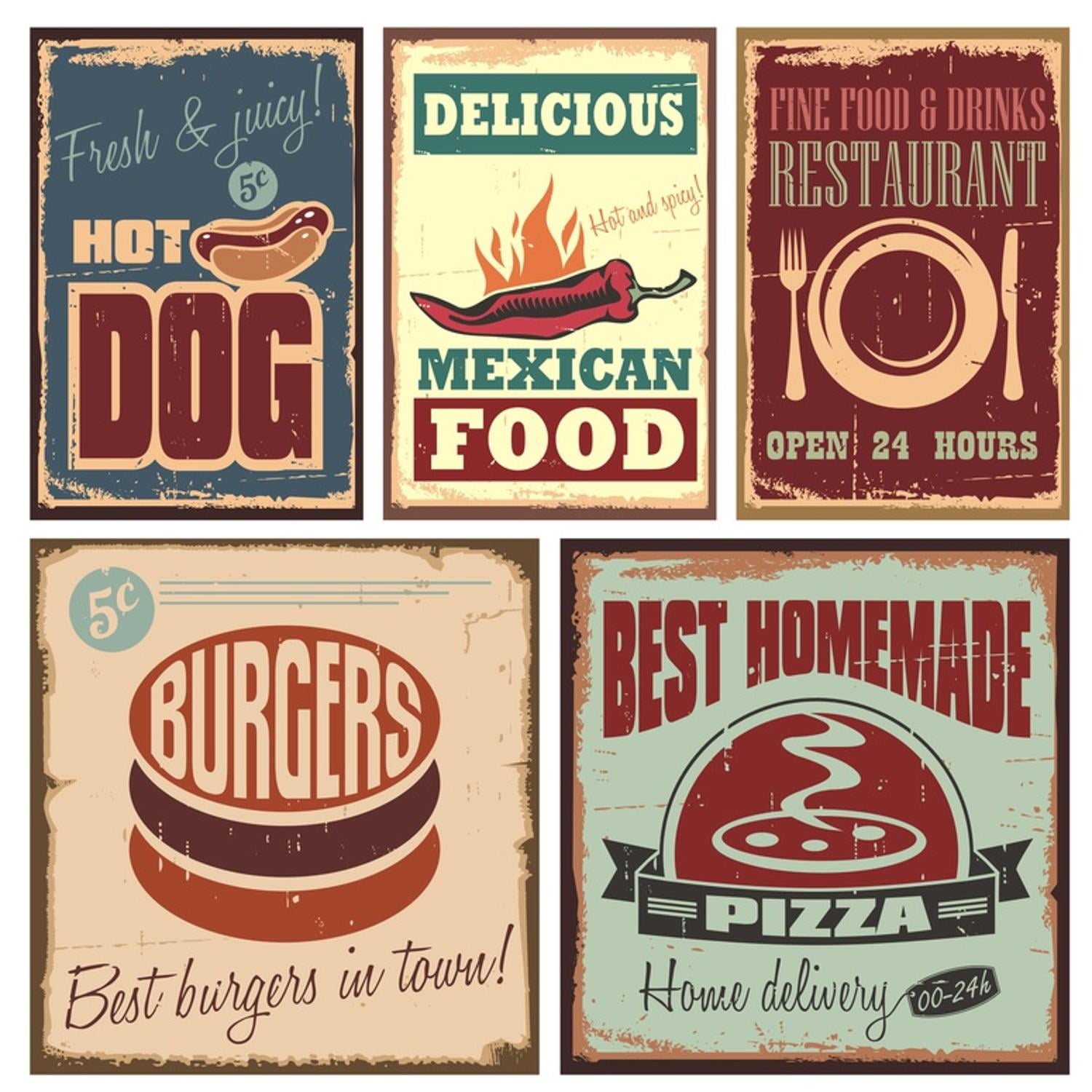 Art.com Vintage Style Tin Signs And Retro Posters Premium Giclee Print ...