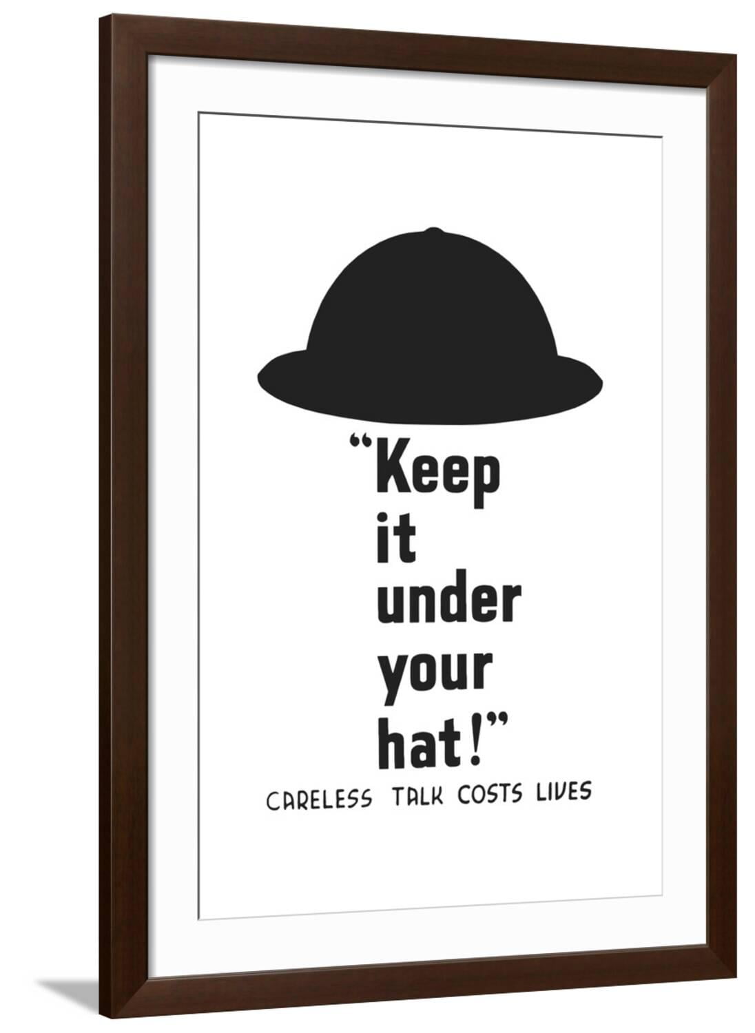 Art.com Vintage World War II Propaganda Poster Featuring an Army Helmet ...