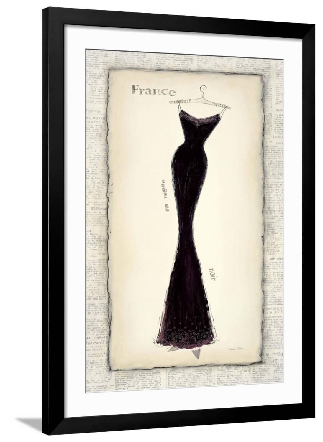 Art.com Vogue Silhouette Art Print by Emily Adams, Black Frame Wall Art ...