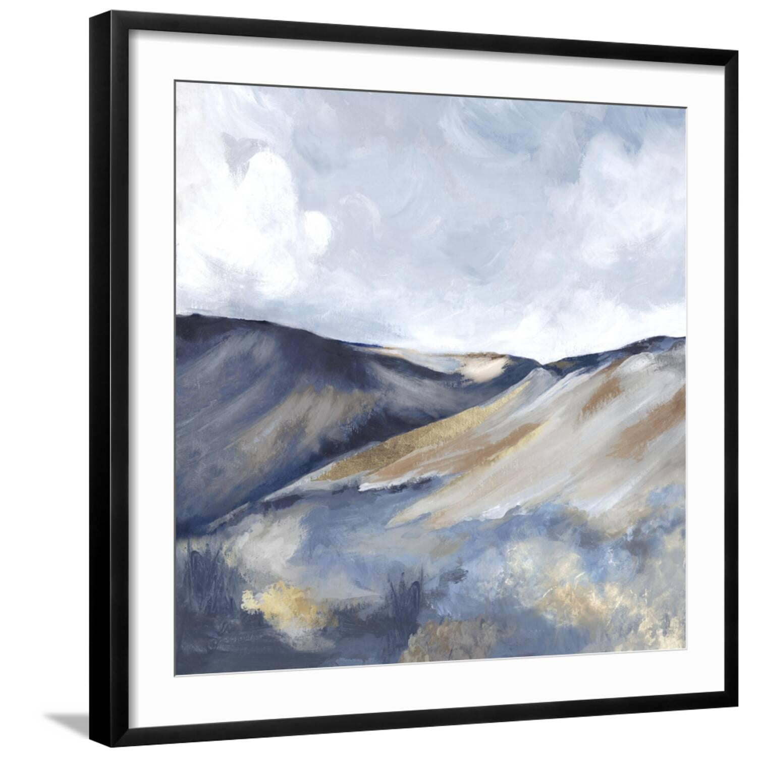 Art.com Walking Hills Art Print by Eva Watts, Black Frame Wall Art, 29 ...