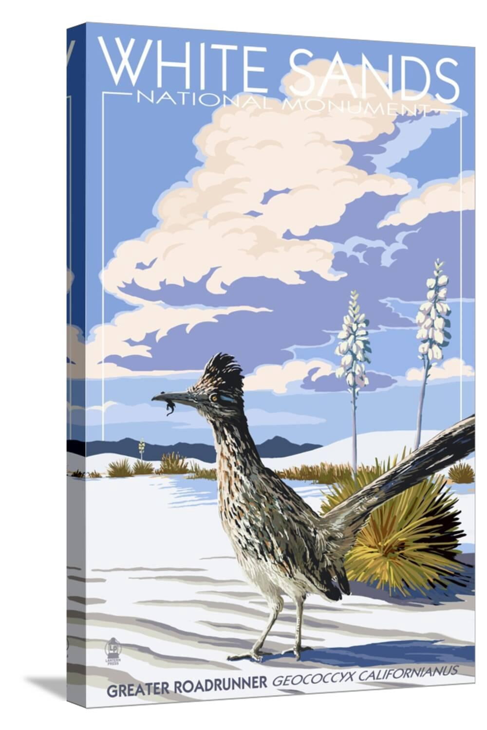 Art.com White Sands National Monument, New Mexico - Roadrunner ...