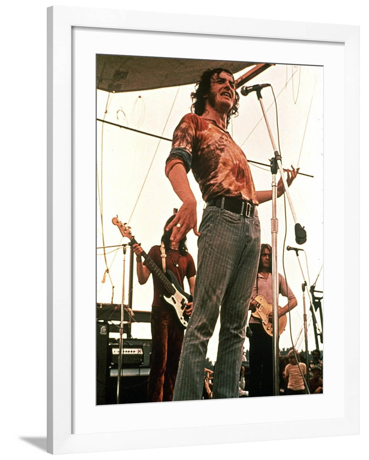 Art.com Woodstock, Joe Cocker, 1970 Photo, White Frame Wall Art, 32" x ...