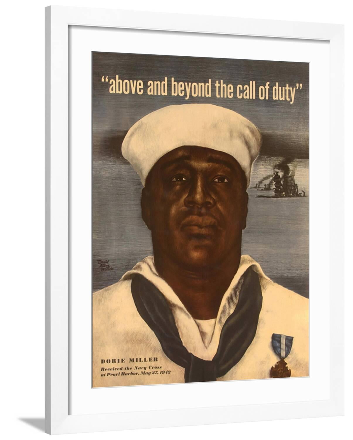 Art.com World War 2 Poster with a Portrait of Doris 'Dorie' Miller Art ...